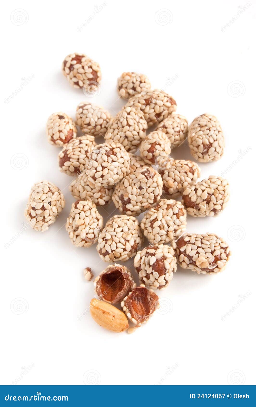 Peanut and Sesame in Sugar Syrup Stock Image - Image of asian, grain ...