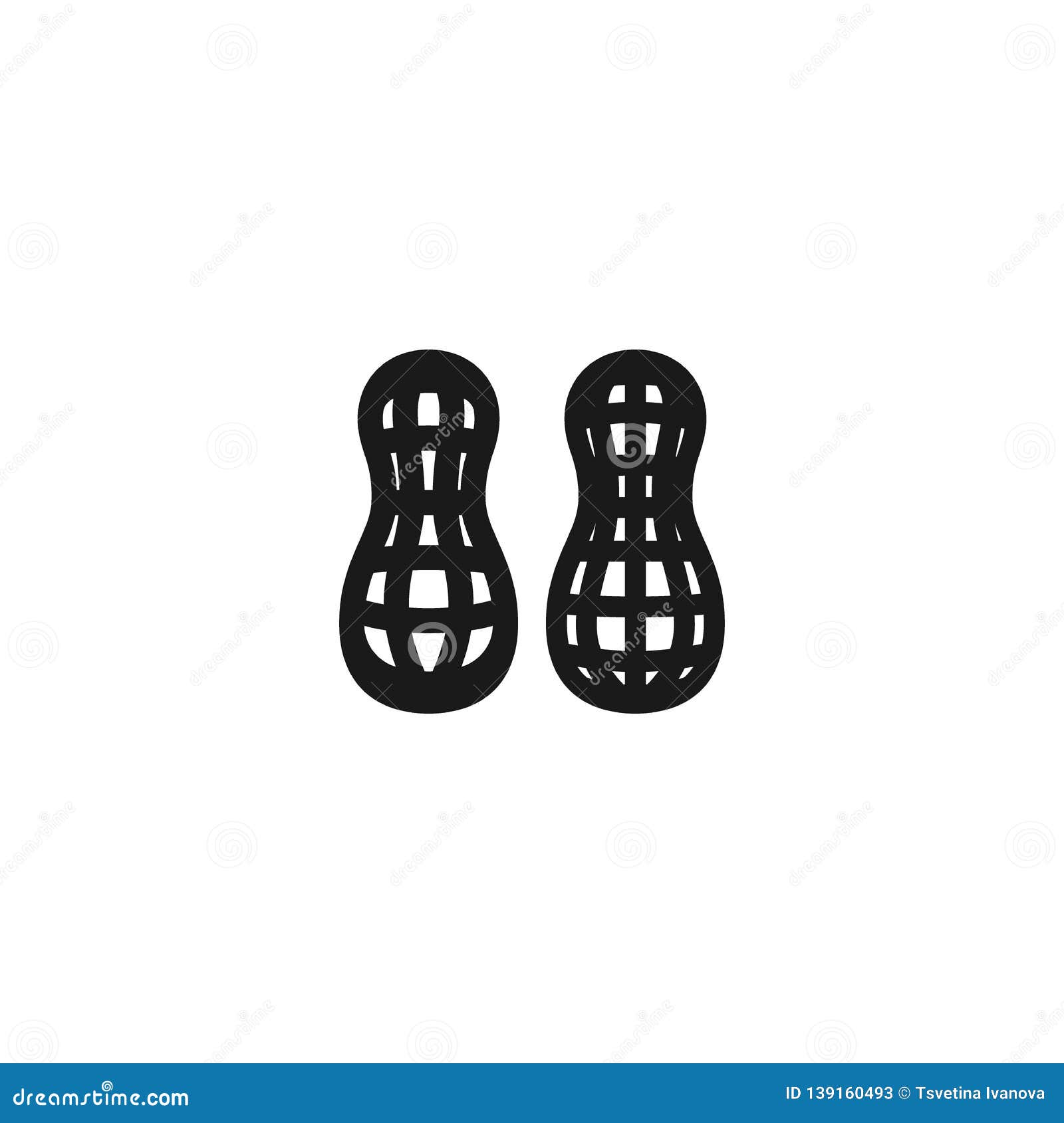 Peanut In Shell Vector Illustration. Groundnut Isolated | CartoonDealer ...