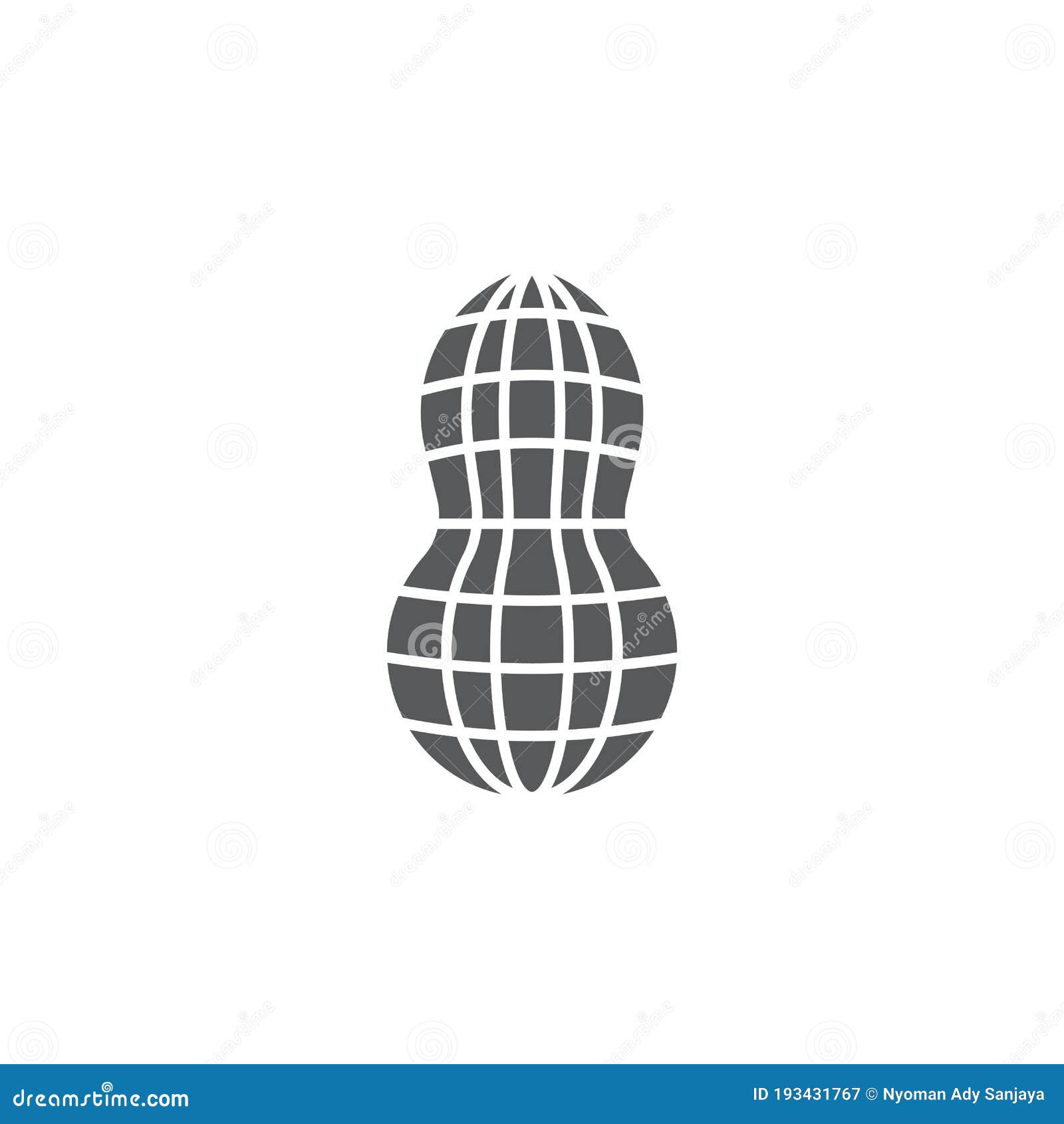 Peanut In Shell Realistic Icon. Groundnut Peeled And Unpeeled. Monkey ...