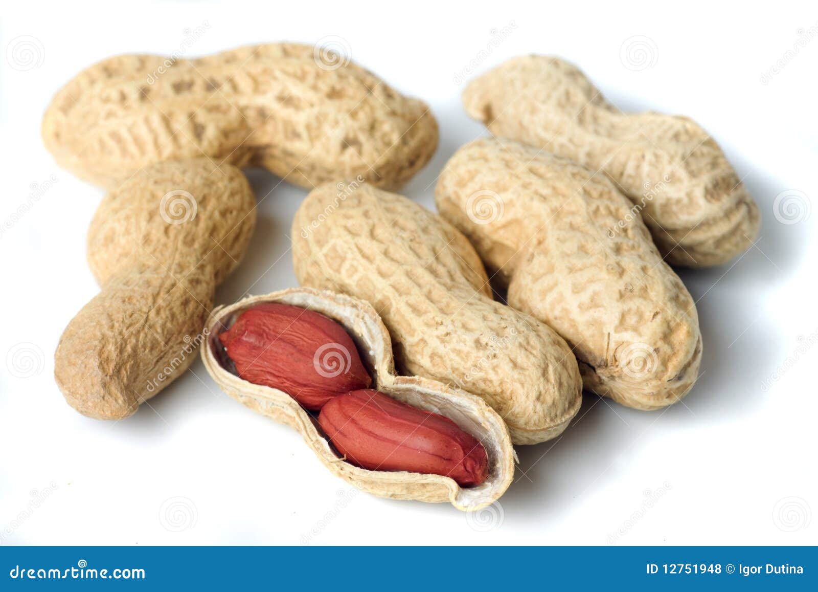 Peanut Shells Isolated on White Stock Photo - Image of peanuts, food ...