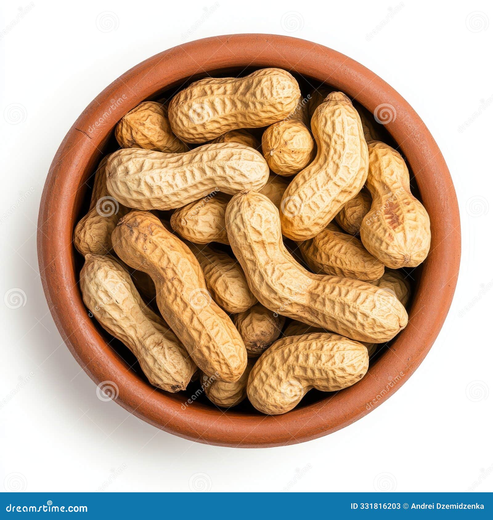 Peanut Shells in a Transparent Bowl Stock Illustration - Illustration of natural, food: 331816203