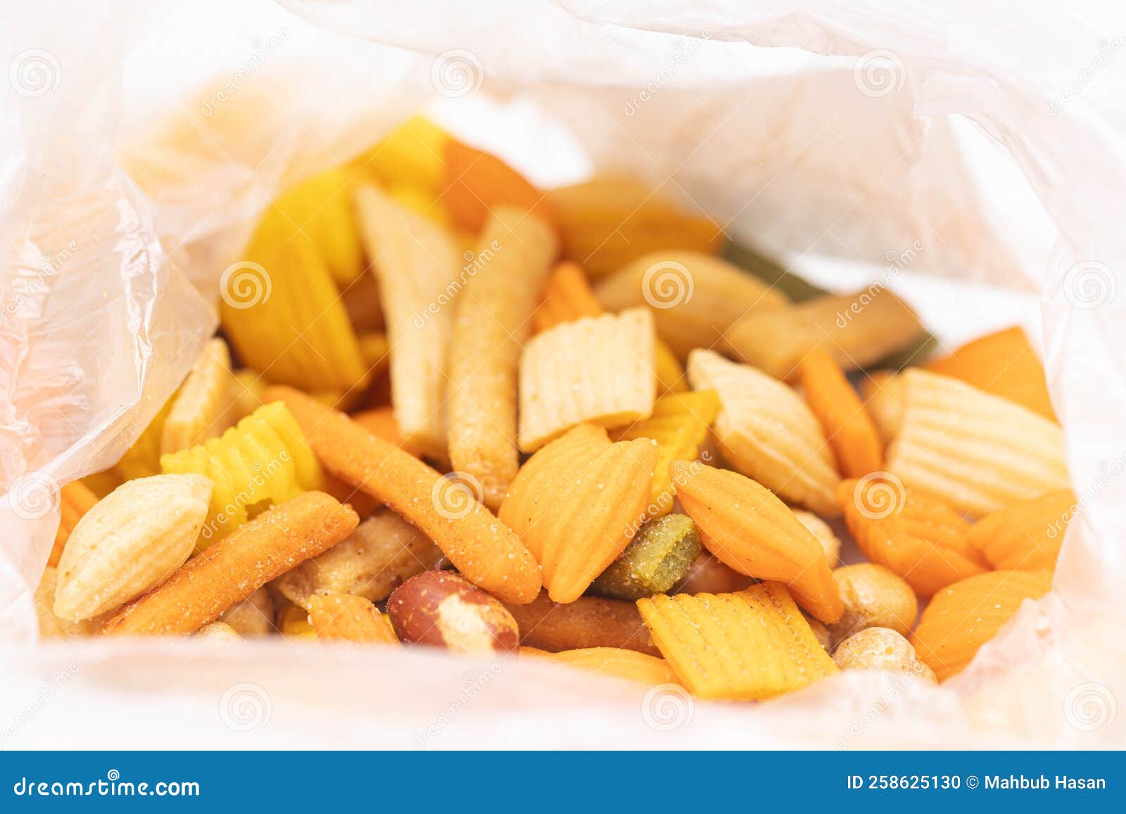 Peanut Snacks in the Plastic Bag Stock Photo - Image of dried, brown ...