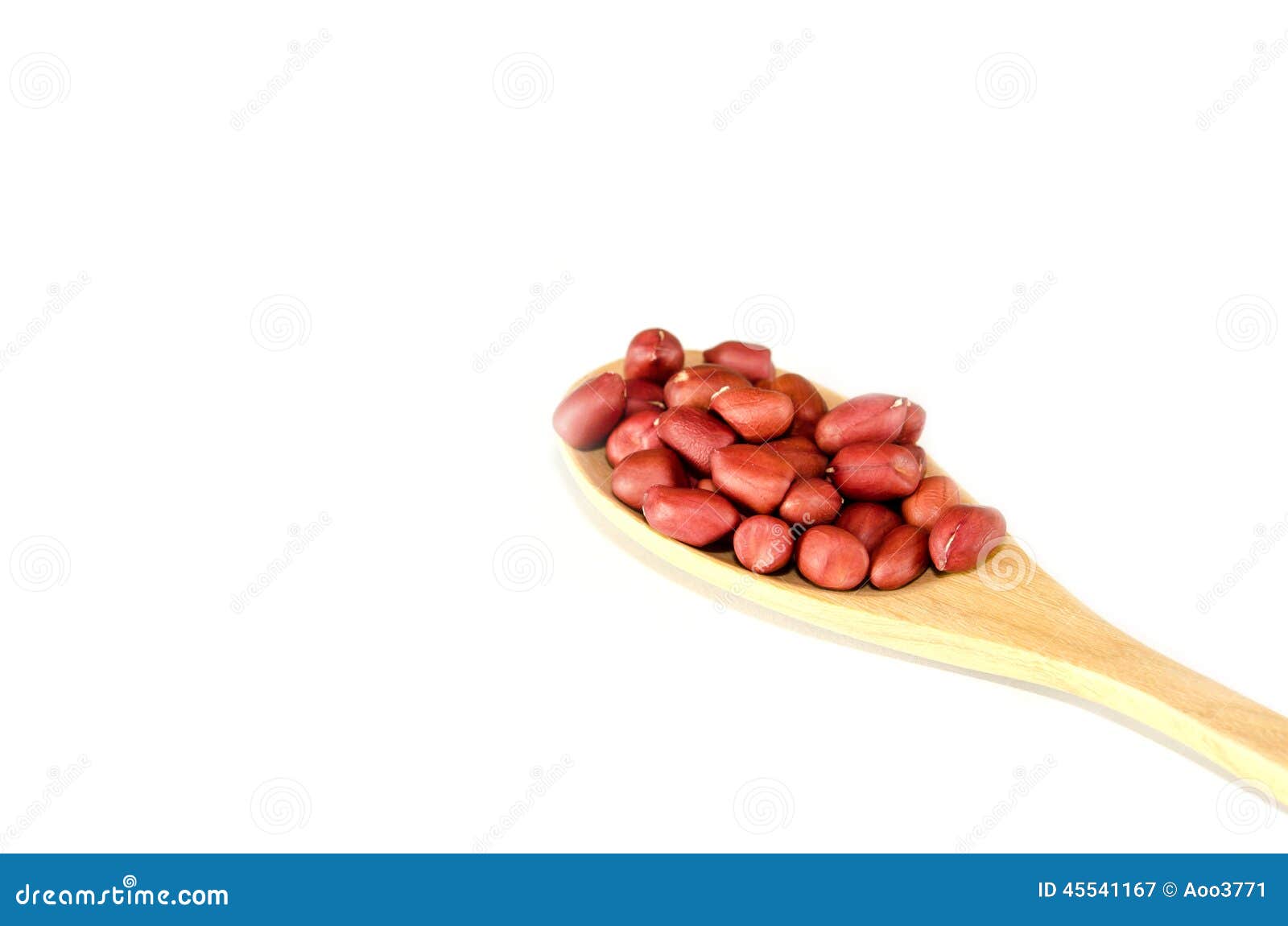 Peanut on spoon stock image. Image of roasted, nature - 45541167
