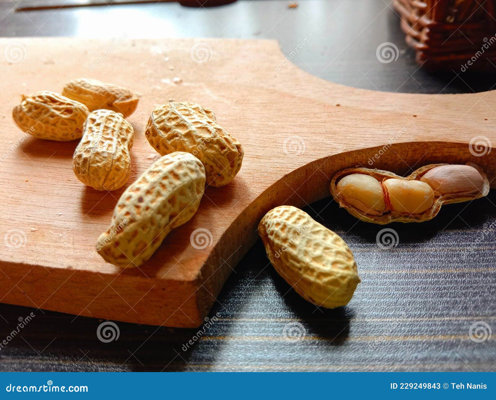 Peanut on the table stock image. Image of peanute, delicious - 229249843