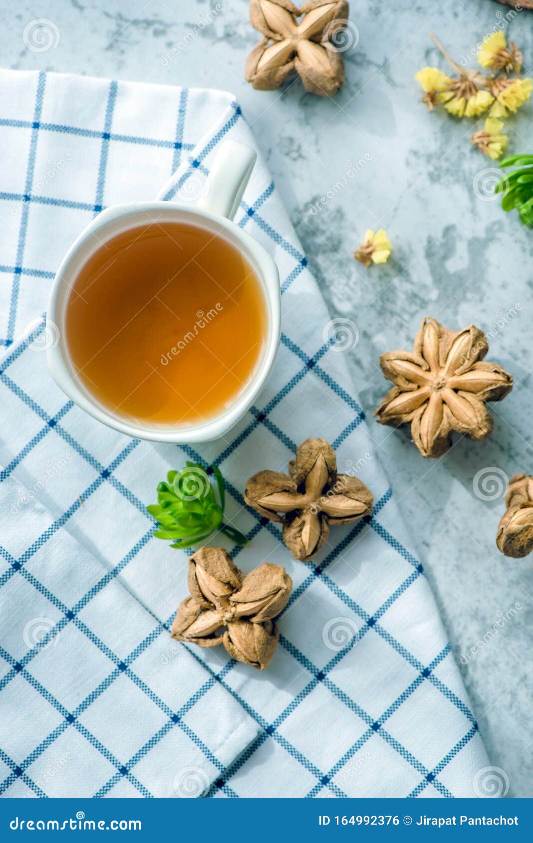 Peanut Tea Sacha on the Table for Morning Health Stock Photo - Image of ...