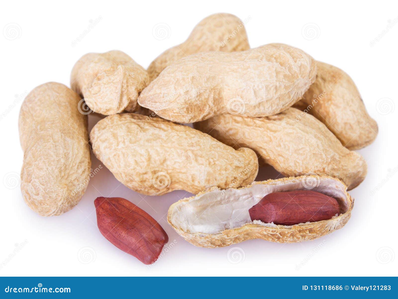 Peanut on white background stock photo. Image of dried - 131118686