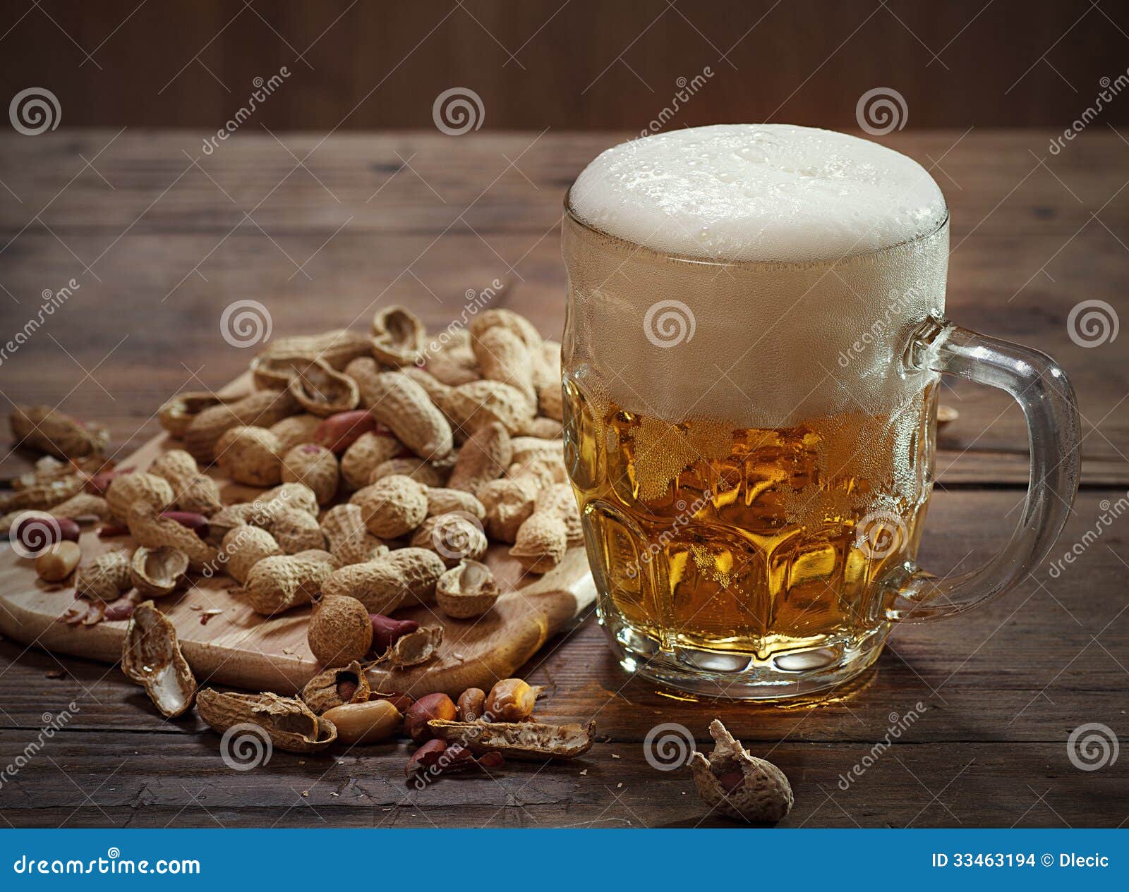 Peanuts and Beer stock photo. Image of alcohol, beer - 33463194