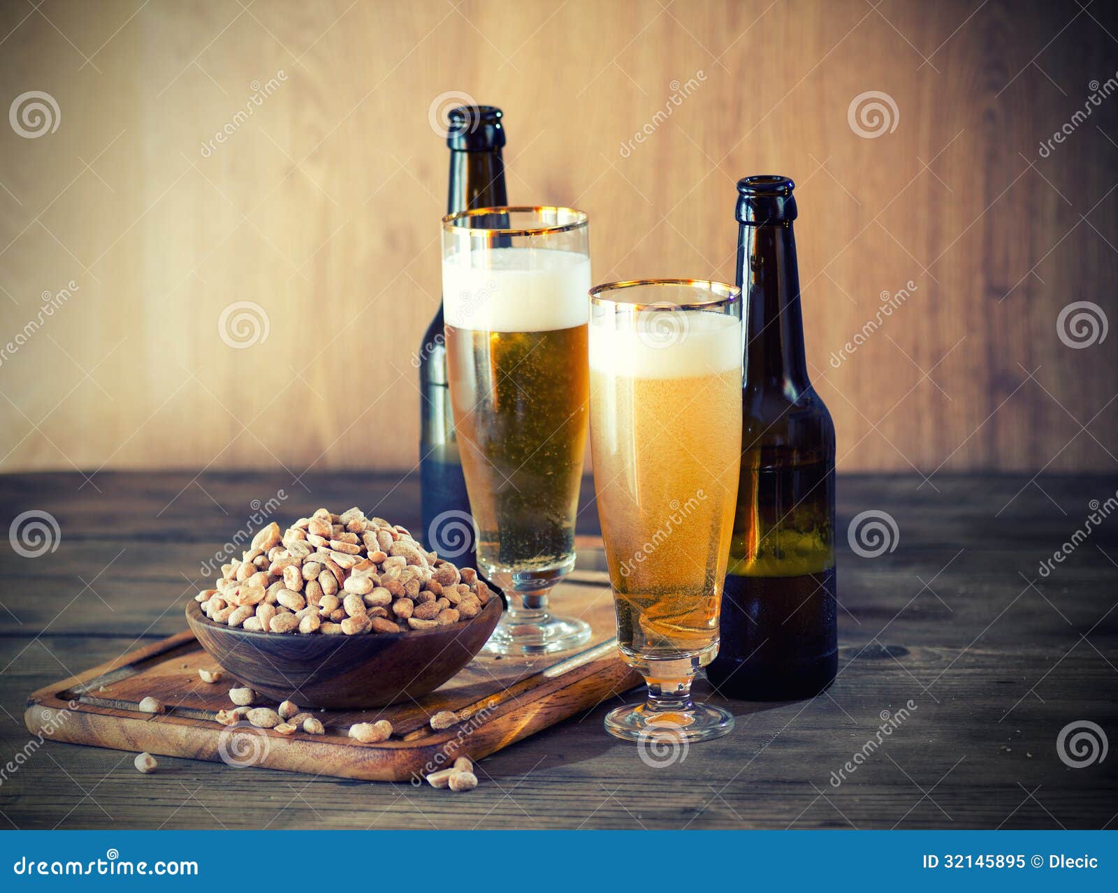 Peanuts and a Beer stock image. Image of fruits, foreground - 32145895