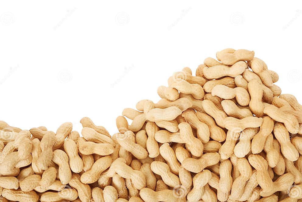 Peanuts border stock image. Image of texture, food, nutshell - 36036611