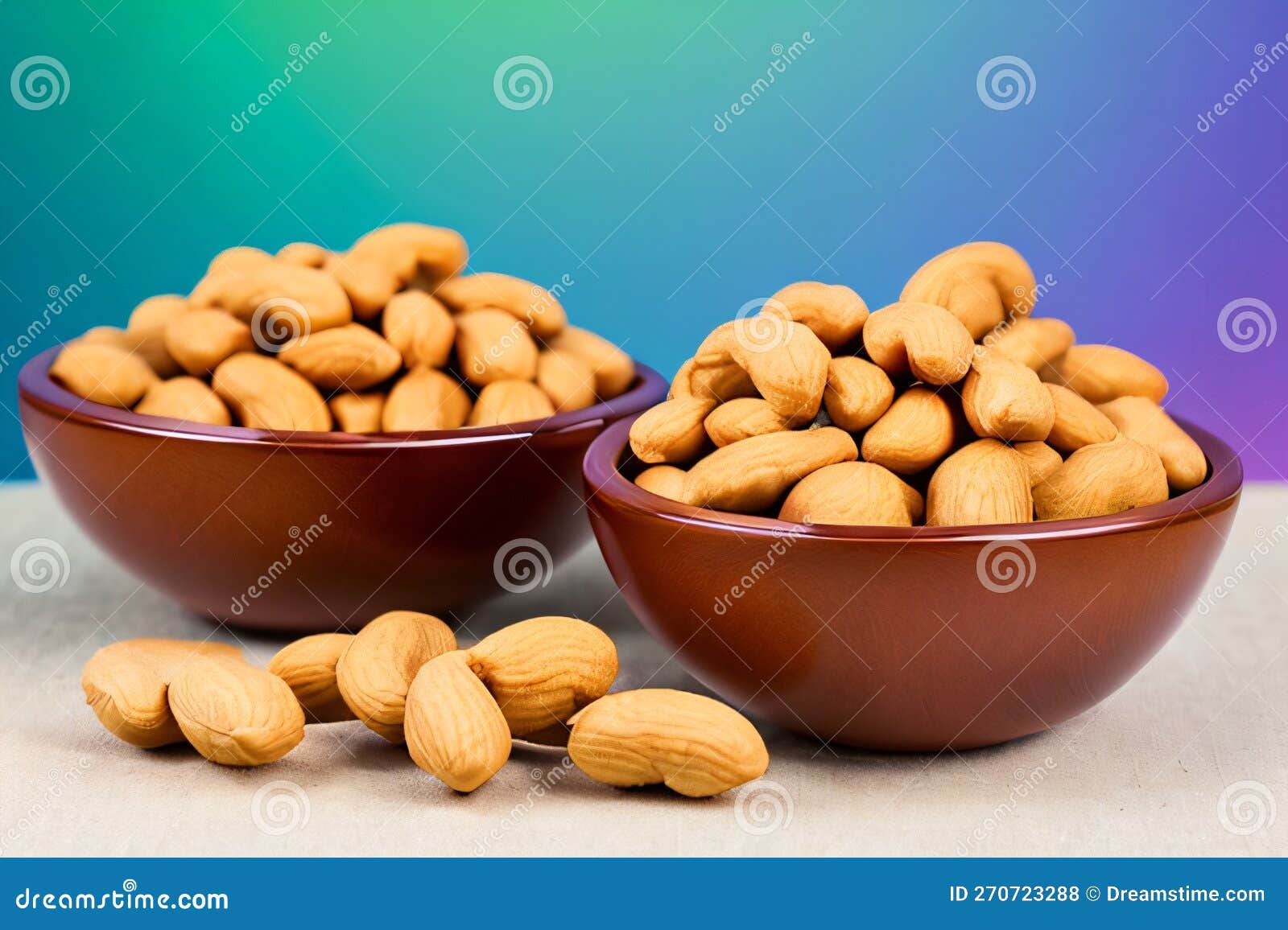 Peanuts in a Bowl, Tabletop Setting, Edible Concept Stock Illustration ...