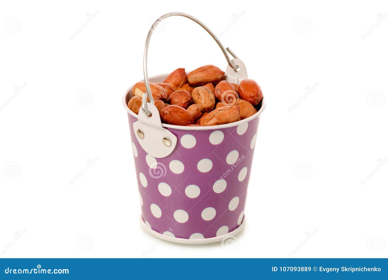 Peanuts in a bucket stock image. Image of natural, diet - 107093889