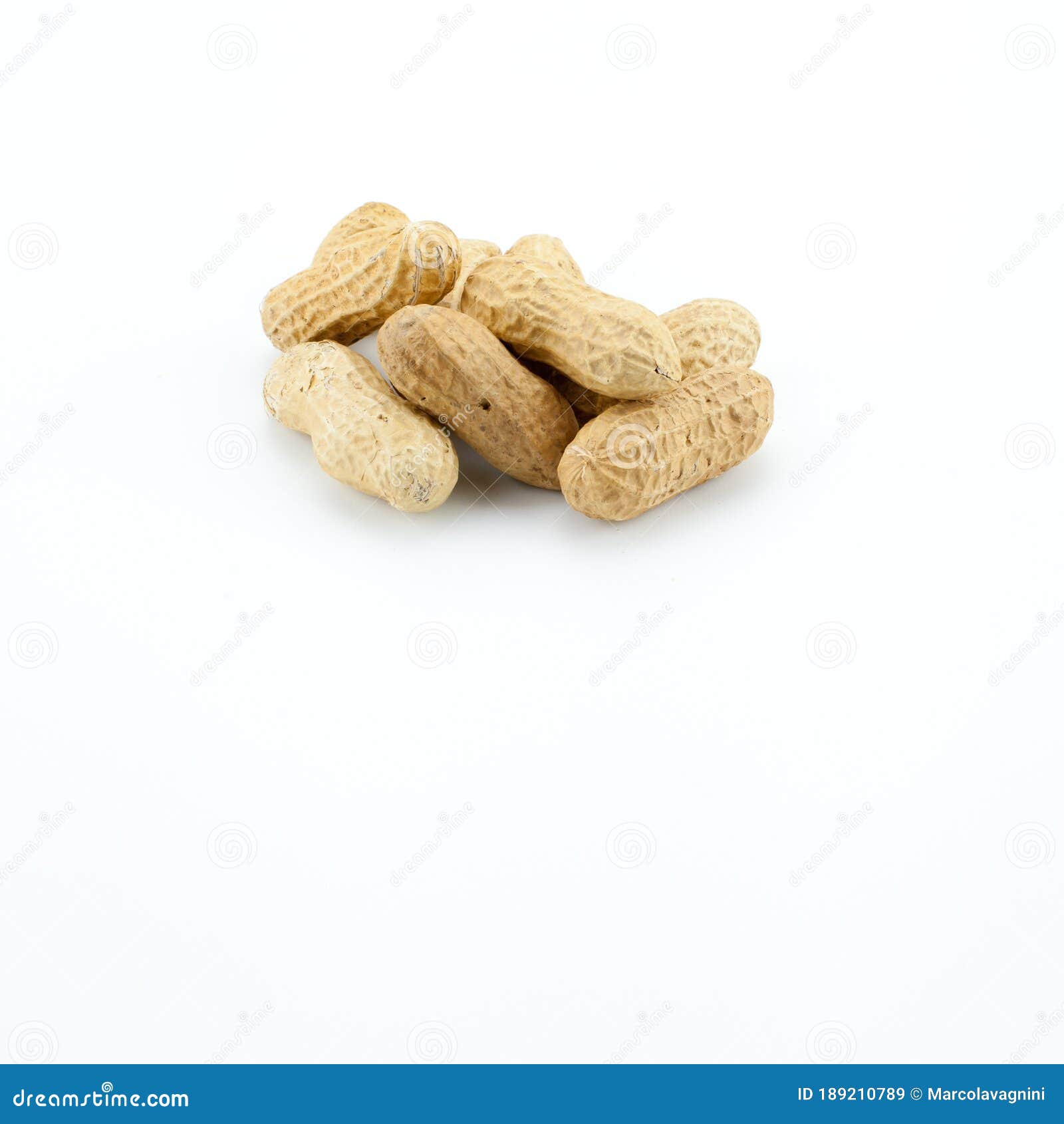 Bunch of Peanuts Isolated on White Stock Image - Image of closeup ...