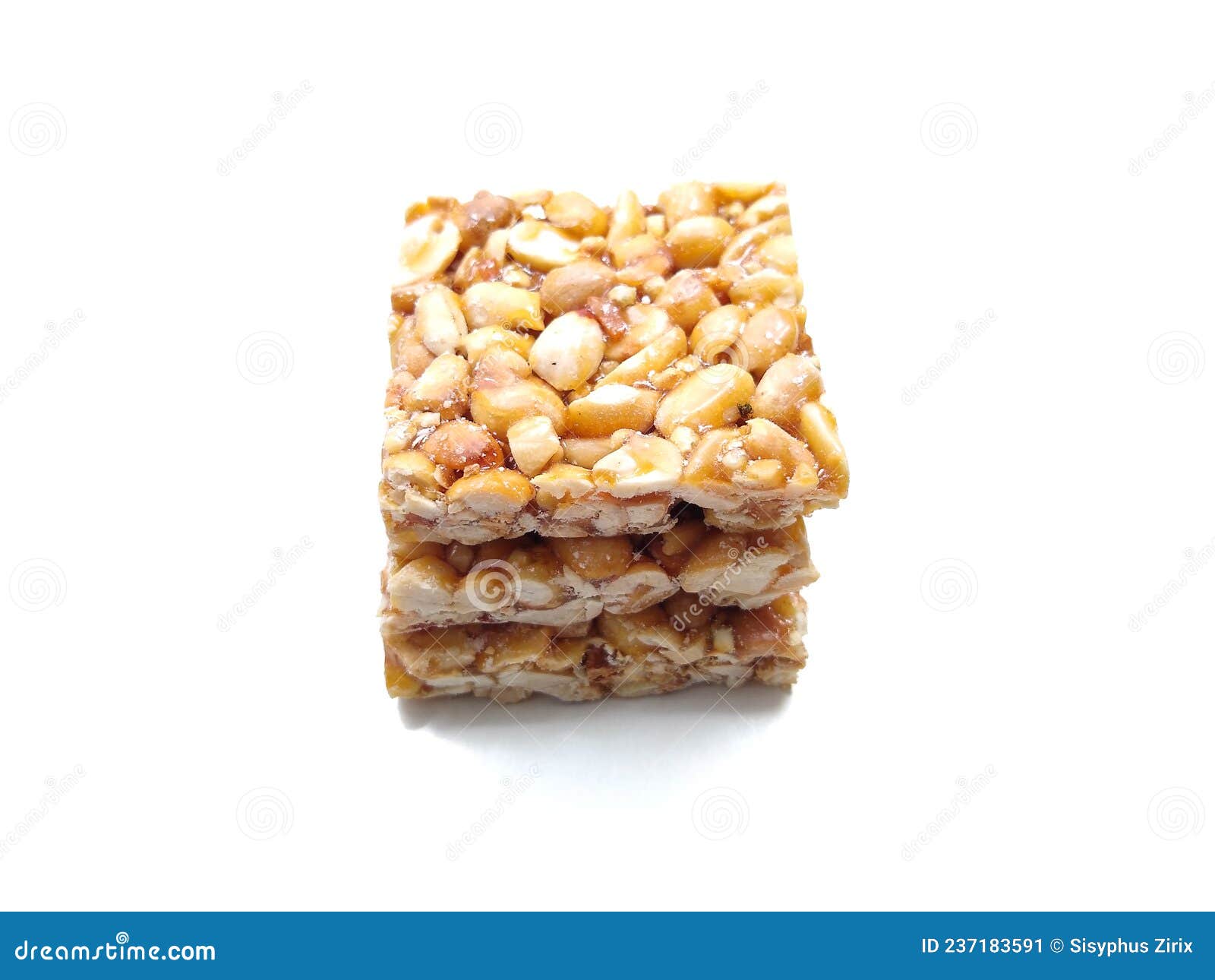 Peanuts Chikki Candy Isolated on White Background Stock Image - Image ...