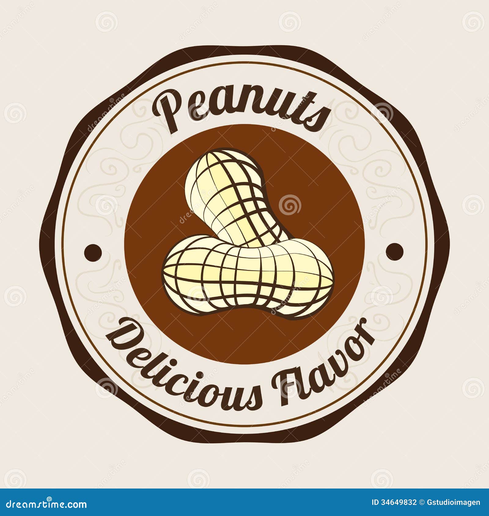 Peanuts design stock vector. Illustration of isolated - 34649832