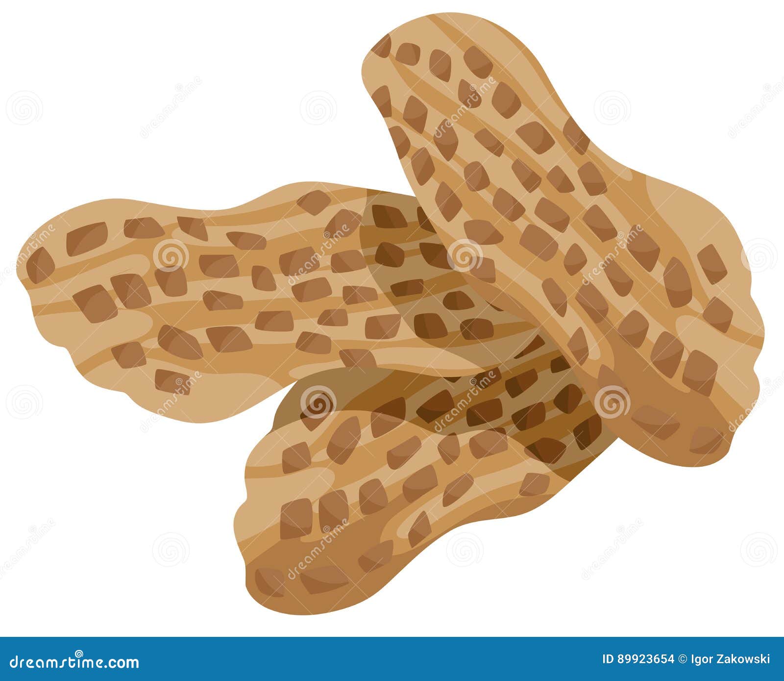 Peanuts Food Object Illustration Stock Vector - Illustration of cartoon ...