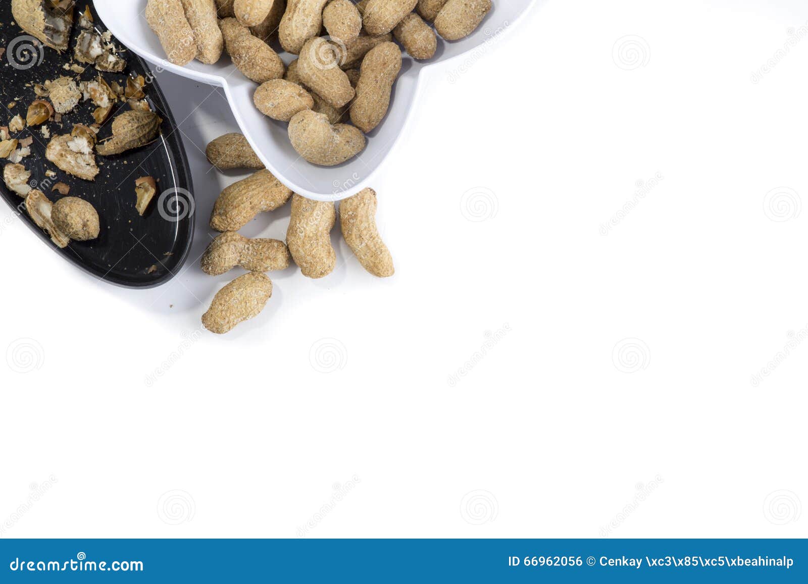 Peanuts Groundnut on White Background Stock Photo - Image of seed ...