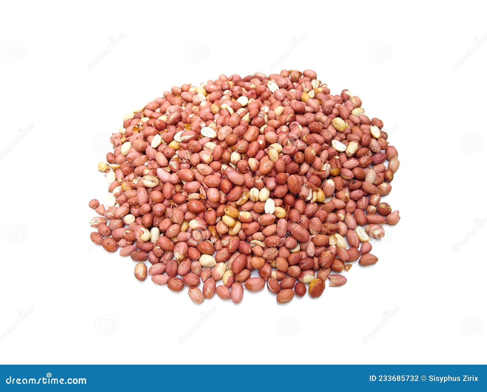 Groundnuts Isolated On White Background Royalty-Free Stock Photography ...