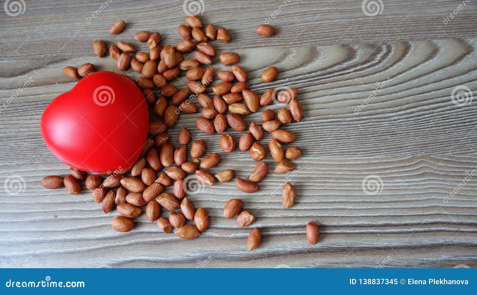 Peanuts and heart stock image. Image of health, stilllife - 138837345
