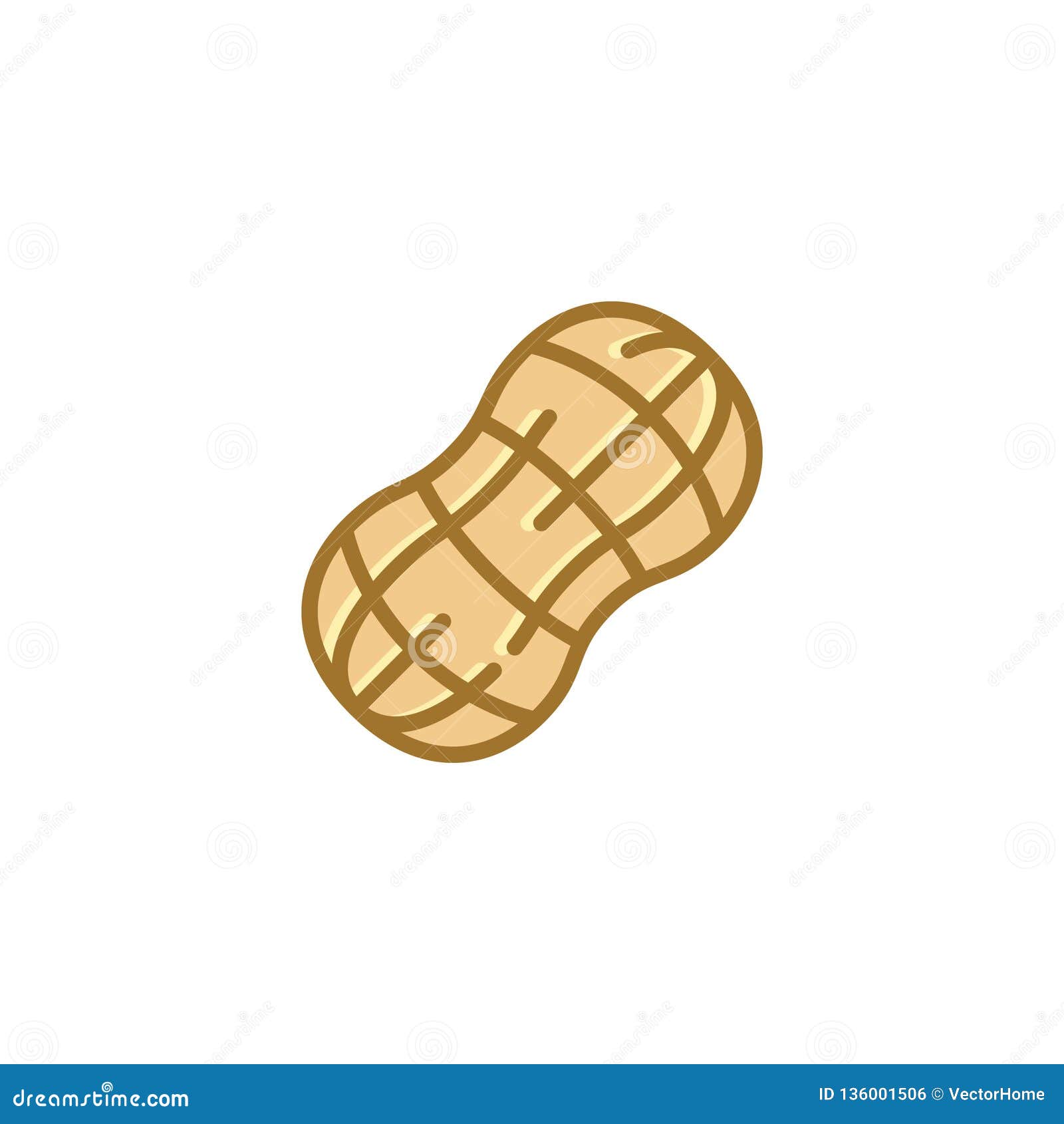 Peanuts Icon, Vector Illustration Stock Vector - Illustration of symbol ...