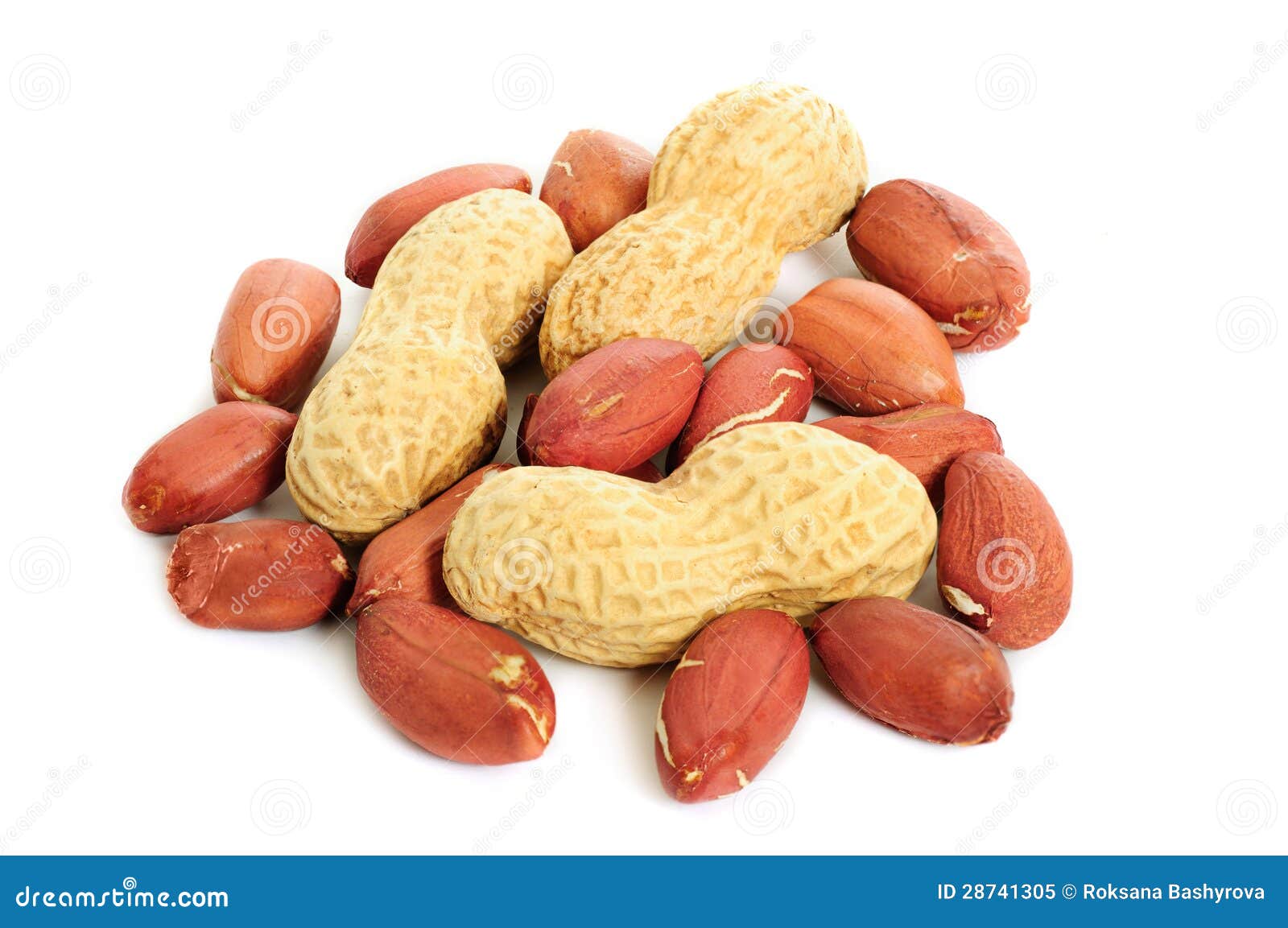 Peanuts isolated stock image. Image of heap, food, detail - 28741305