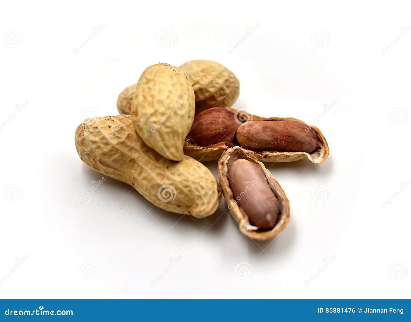 Peanuts Isolated stock photo. Image of delicious, nutrient - 85881476
