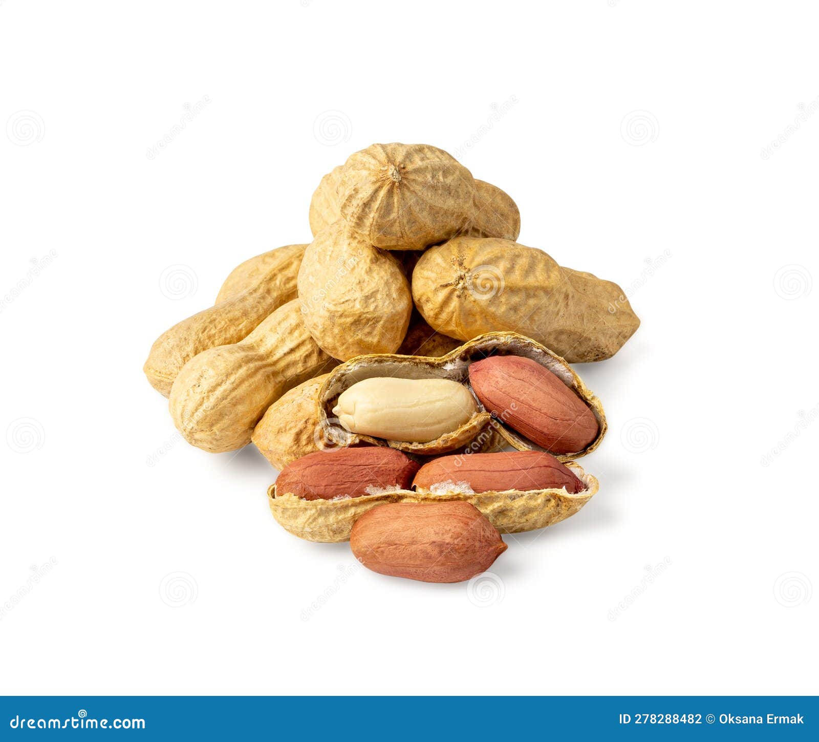 Peanuts Isolated, Roasted Arachis Nuts, Open Pea Nut, Whole Groundnut ...