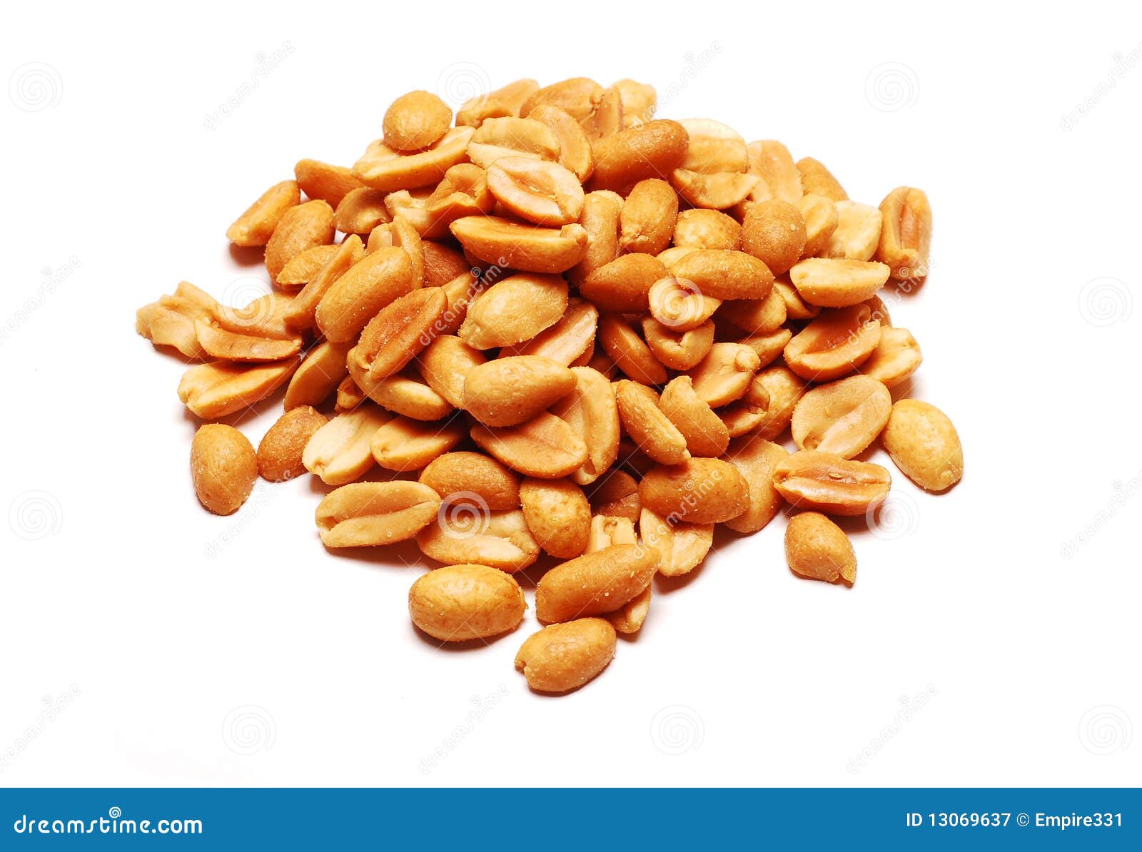 Peanuts isolated on white stock image. Image of arachides - 13069637