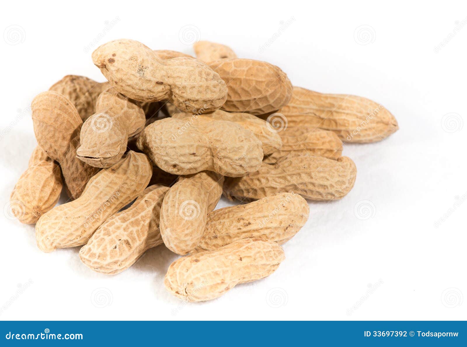 Peanuts Isolated on White Background Stock Photo - Image of isolated ...
