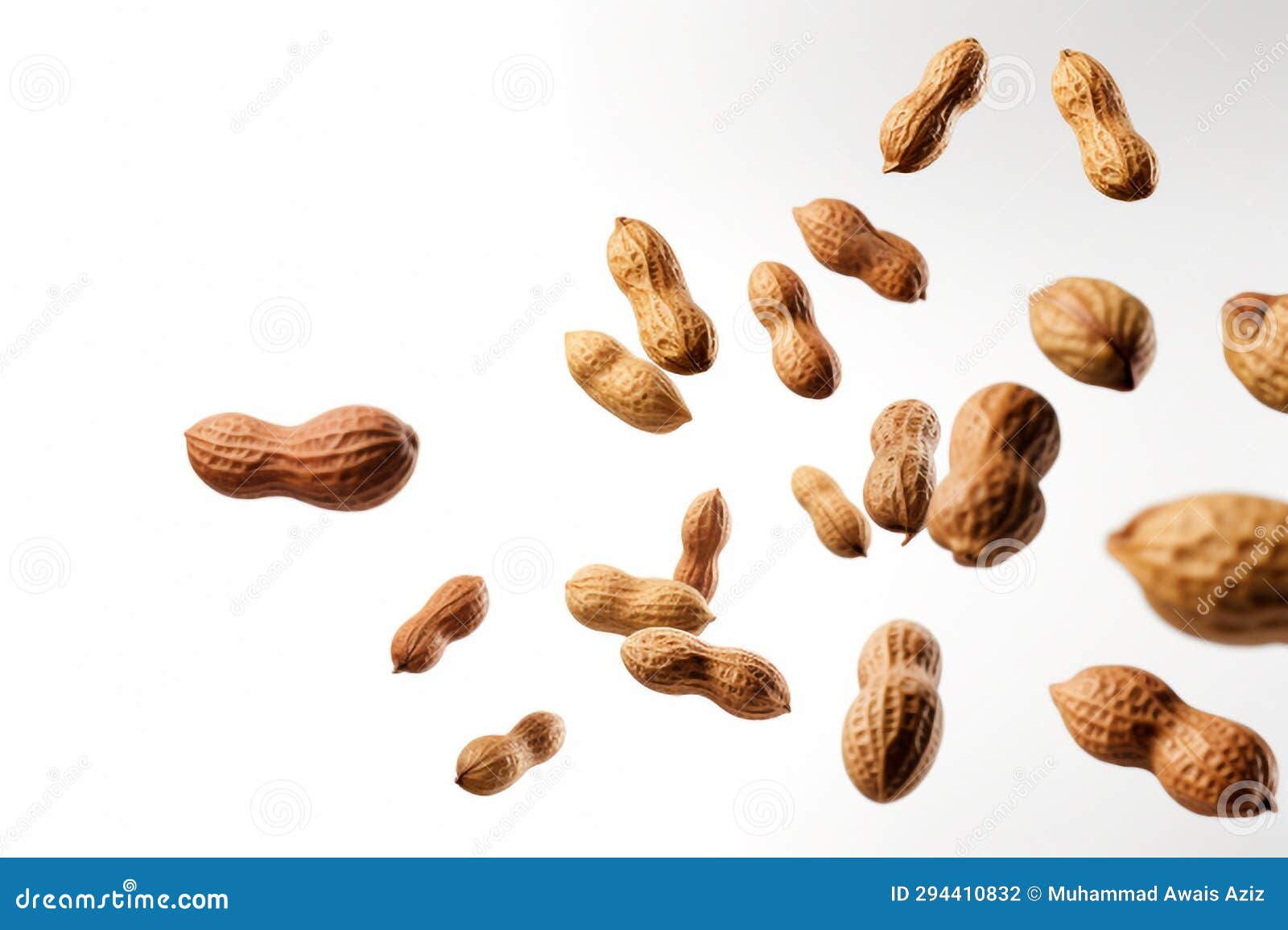 Peanuts Isolated on White Background Stock Photo - Image of options ...