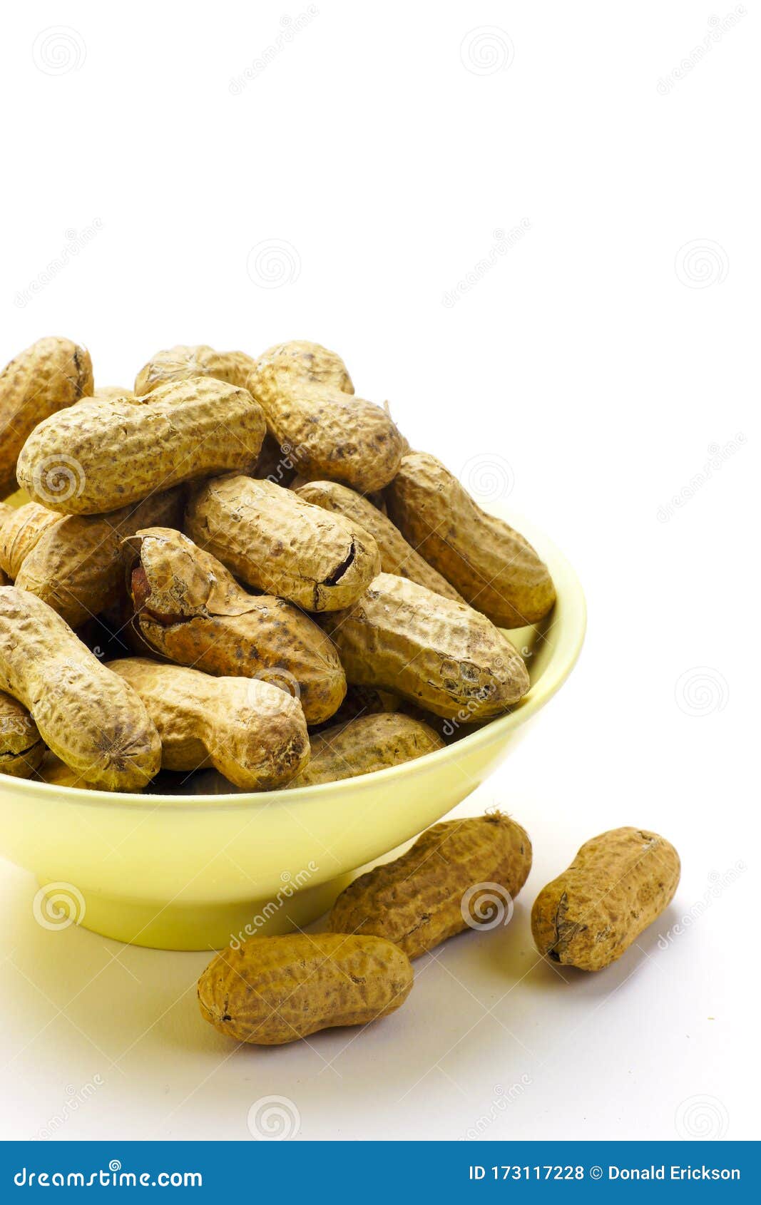Peanuts Isolated on White stock photo. Image of vegetarian - 173117228