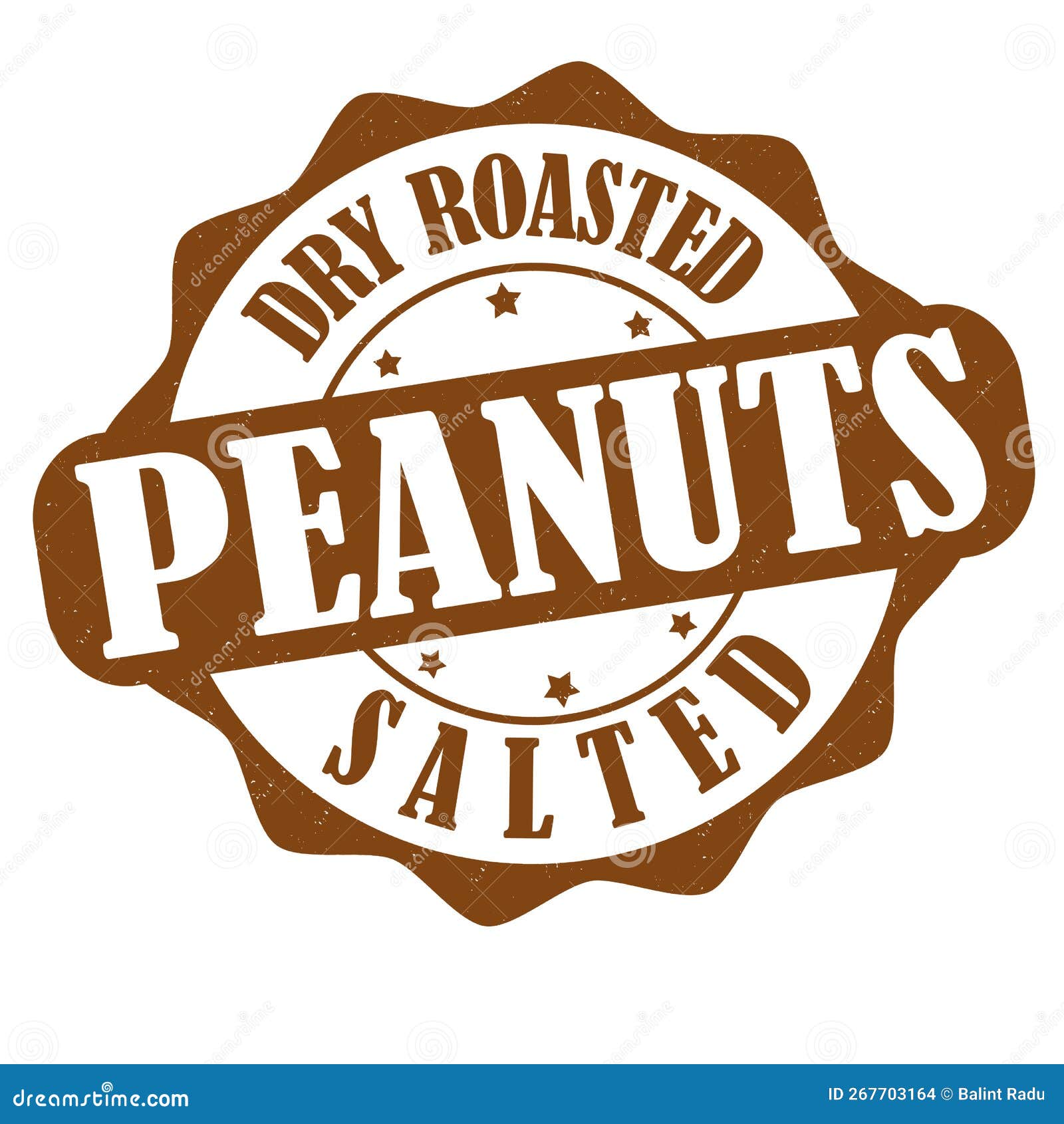 Peanuts label or stamp stock vector. Illustration of healthy - 267703164