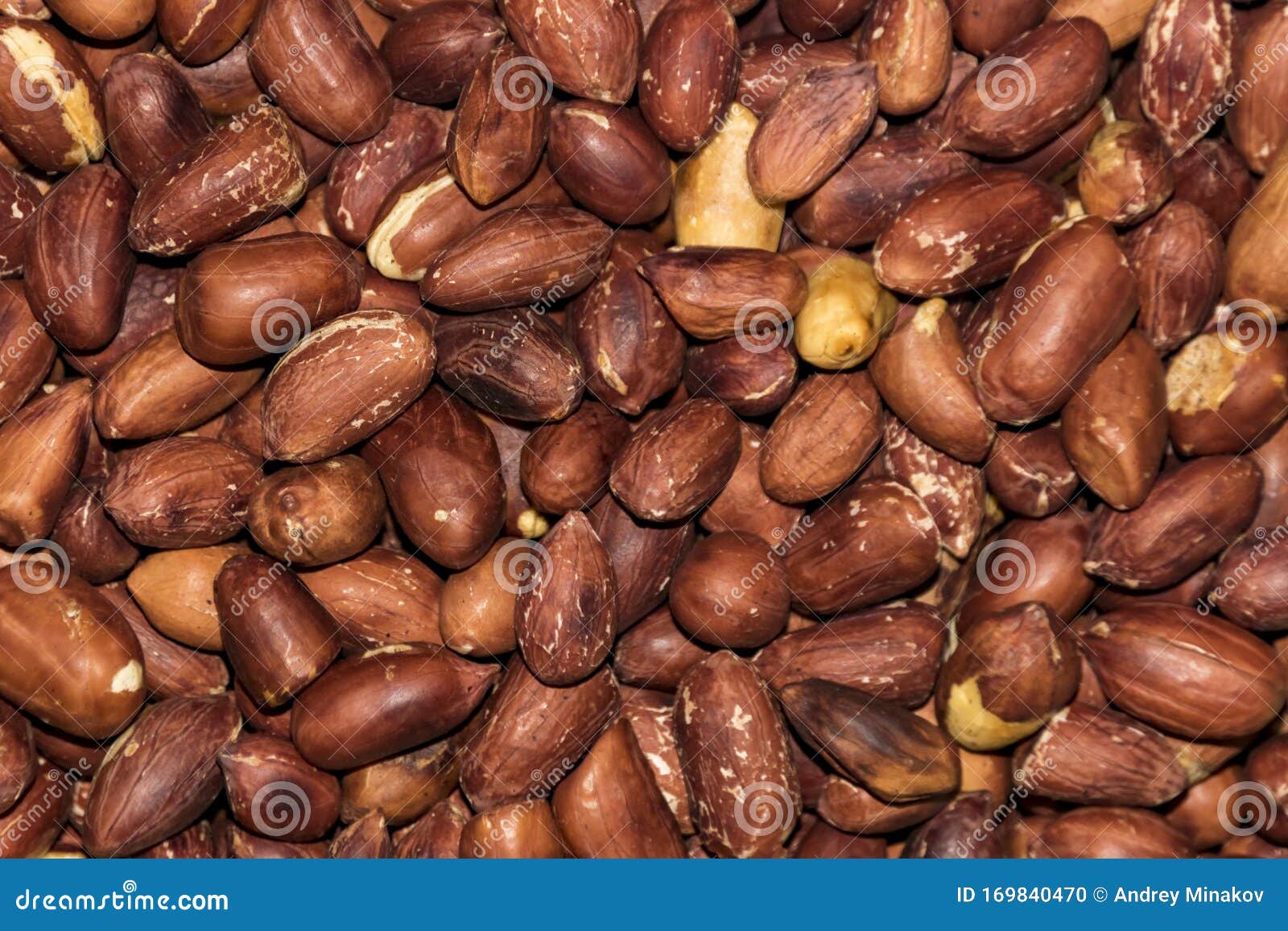 Peanuts Nuts Background Roasted Cleaned Up a Lot Stock Photo - Image of ...