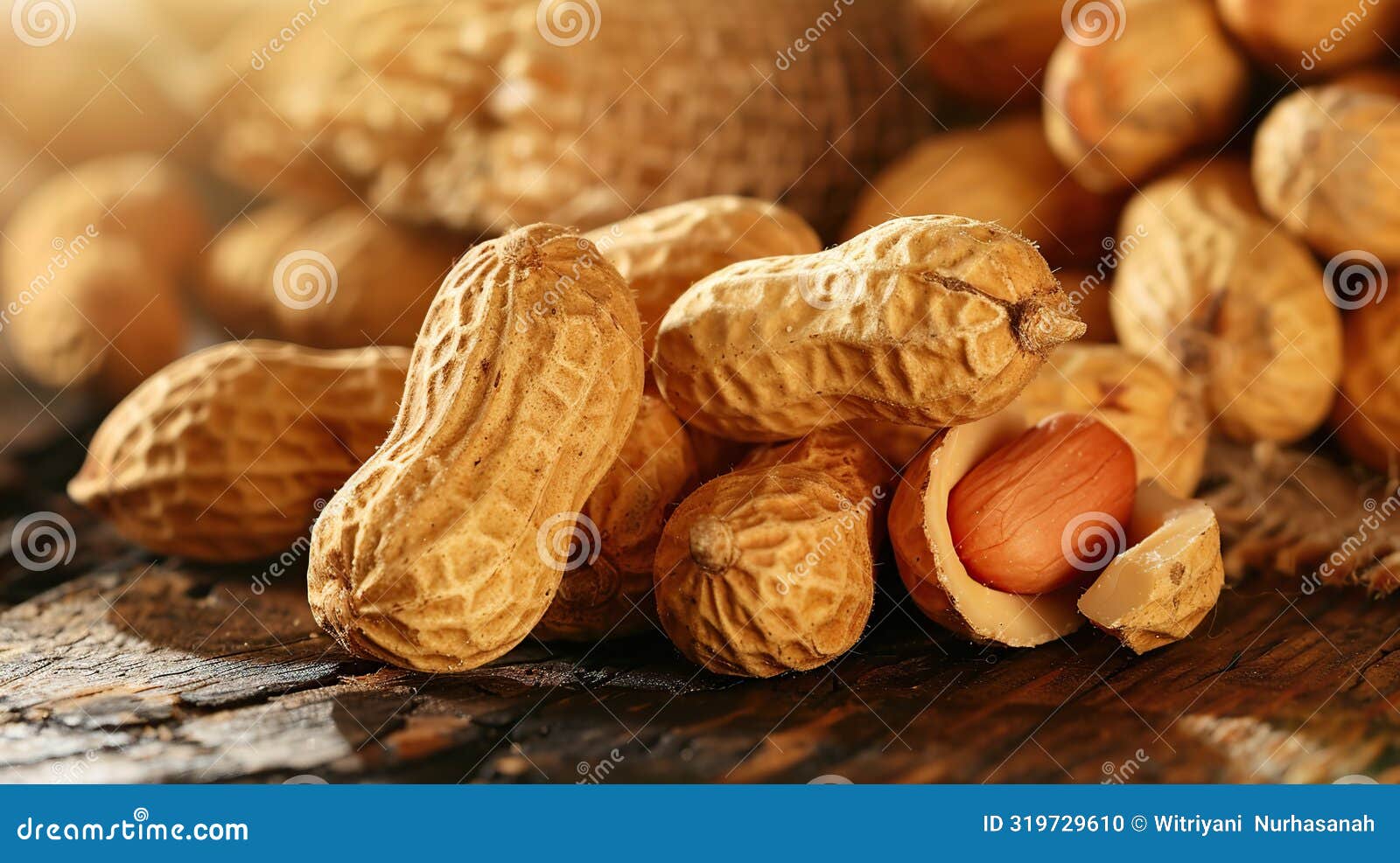 Peanuts in Nutshell Isolated on Background. Generative Ai Stock ...