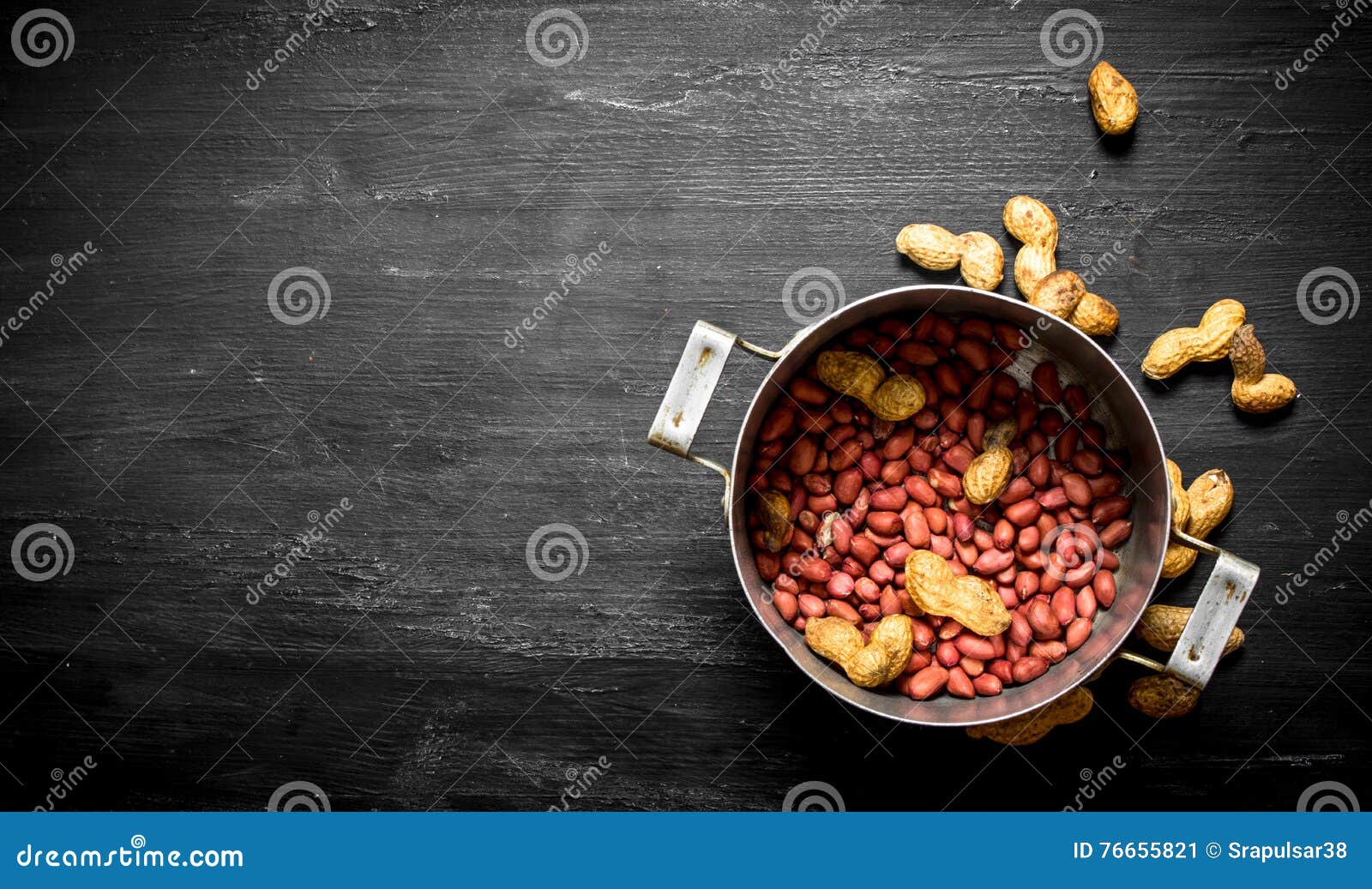 Peanuts in the old pot. stock image. Image of group, goober - 76655821