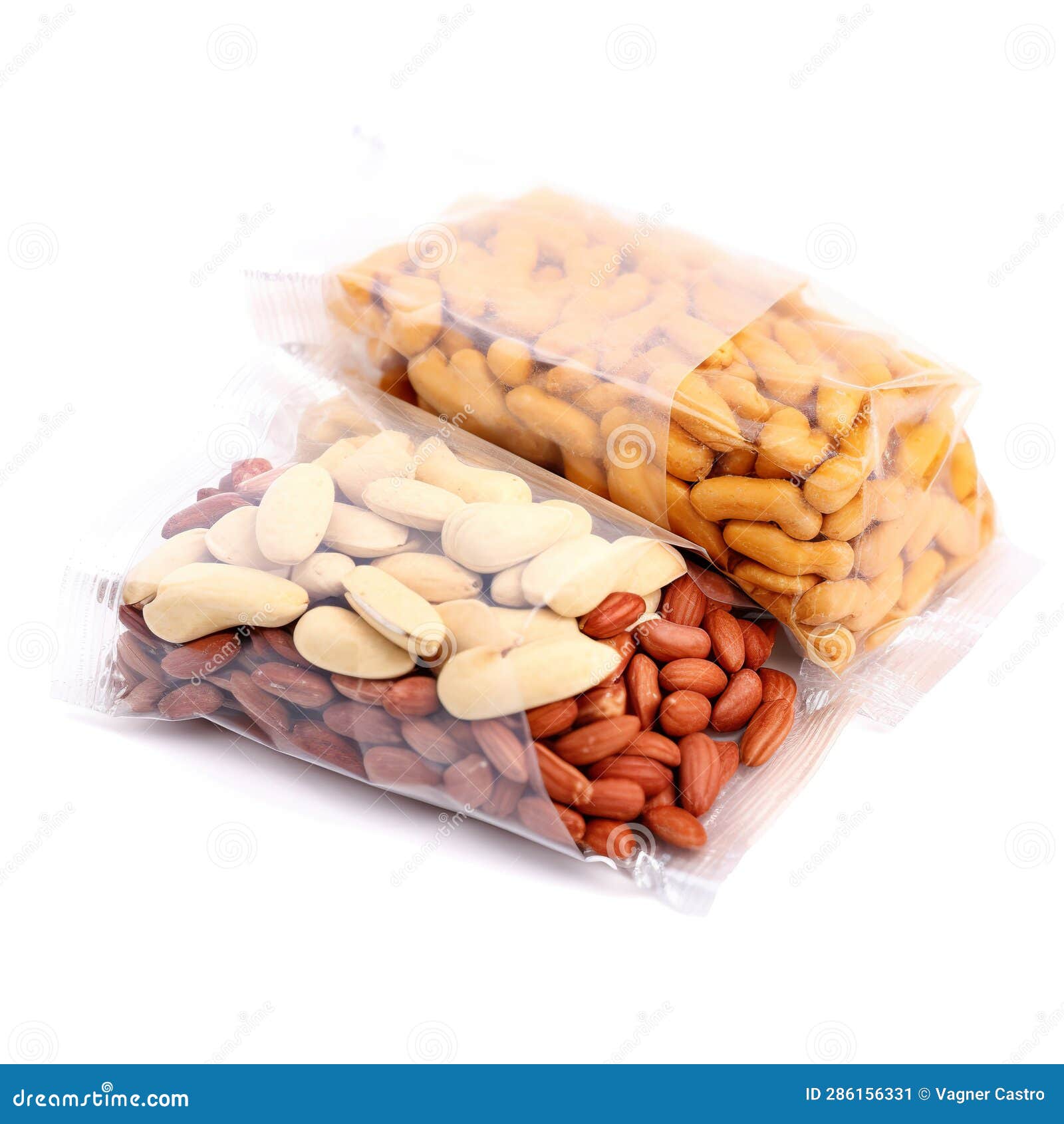 Peanuts Packaged for Shipping. Peanuts in a Package on White Background ...