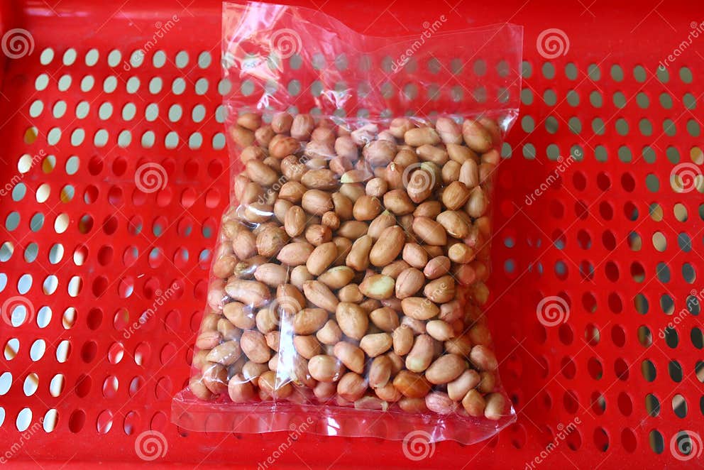 Peanuts in Polythene Packet Stock Photo - Image of plastic, groundnuts ...