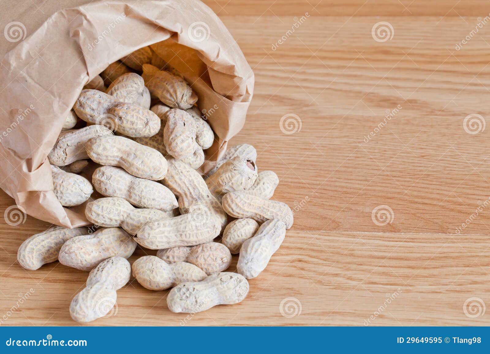 Peanuts in a paper bag stock image. Image of paper, pour - 29649595