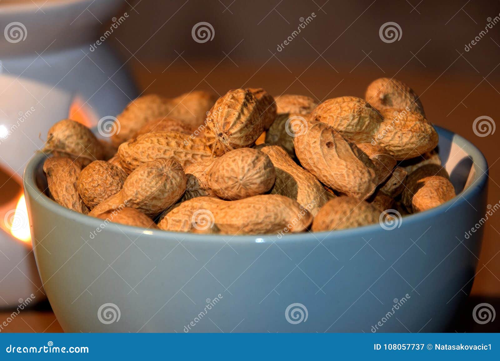 Peanuts in the Shell in the Bowl Stock Image - Image of peanuts, grey ...