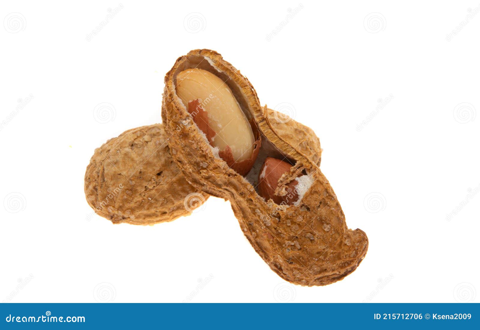 Peanuts in shell isolated stock photo. Image of tasty - 215712706
