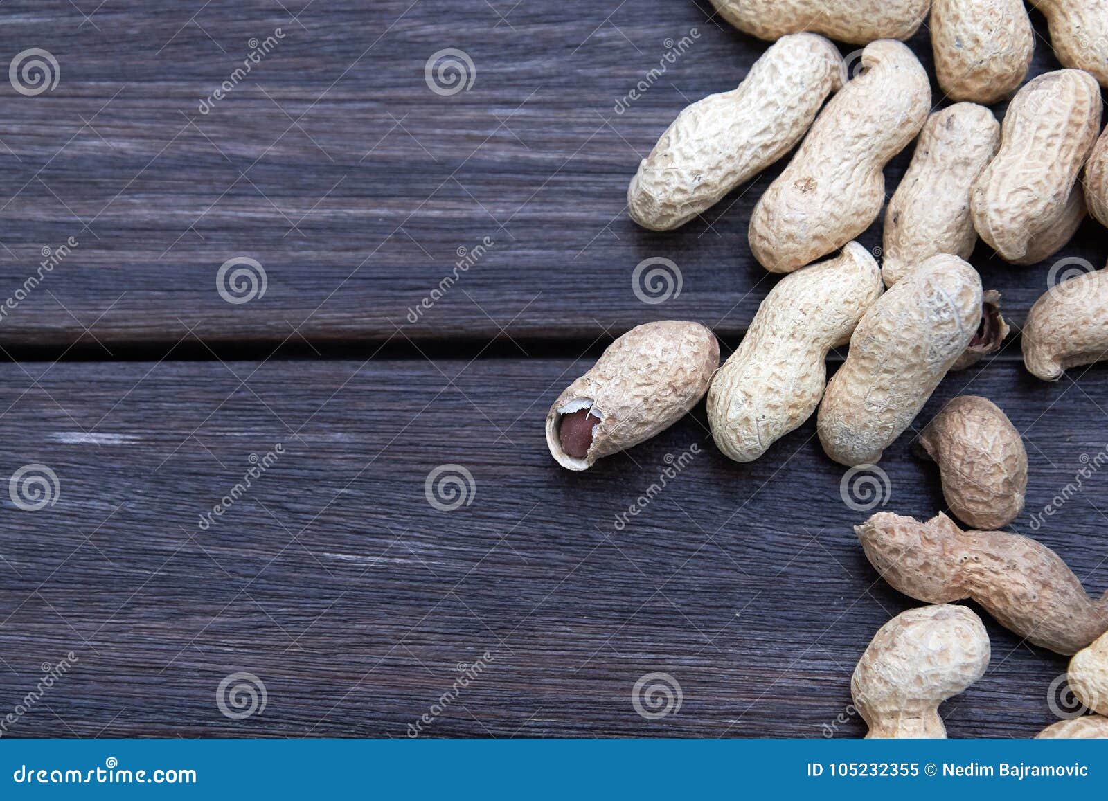 Peanuts in shell stock image. Image of pile, aerial - 105232355