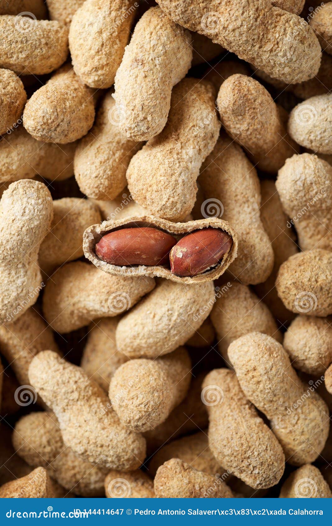 Peanuts with shell stock image. Image of cuisine, diet - 144414647