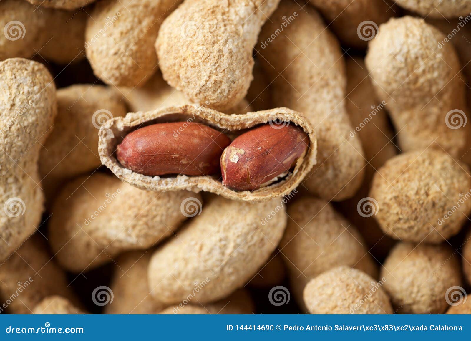 Peanuts with shell stock photo. Image of cuisine, fresh - 144414690