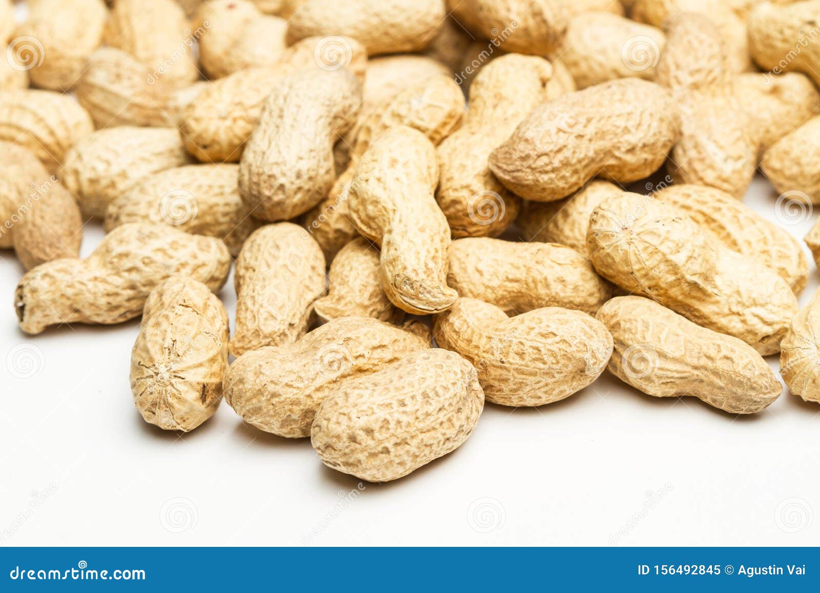Peanuts with shell stock image. Image of snack, ingredient - 156492845