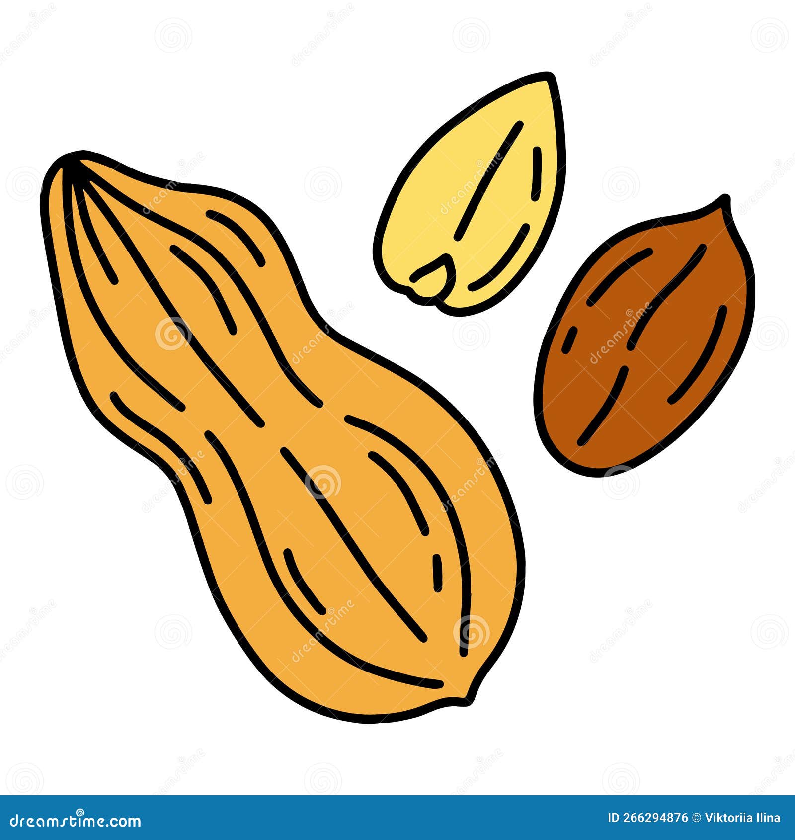 Peanuts Simple Linear Cartoon Icon in Doodle Style Stock Vector ...