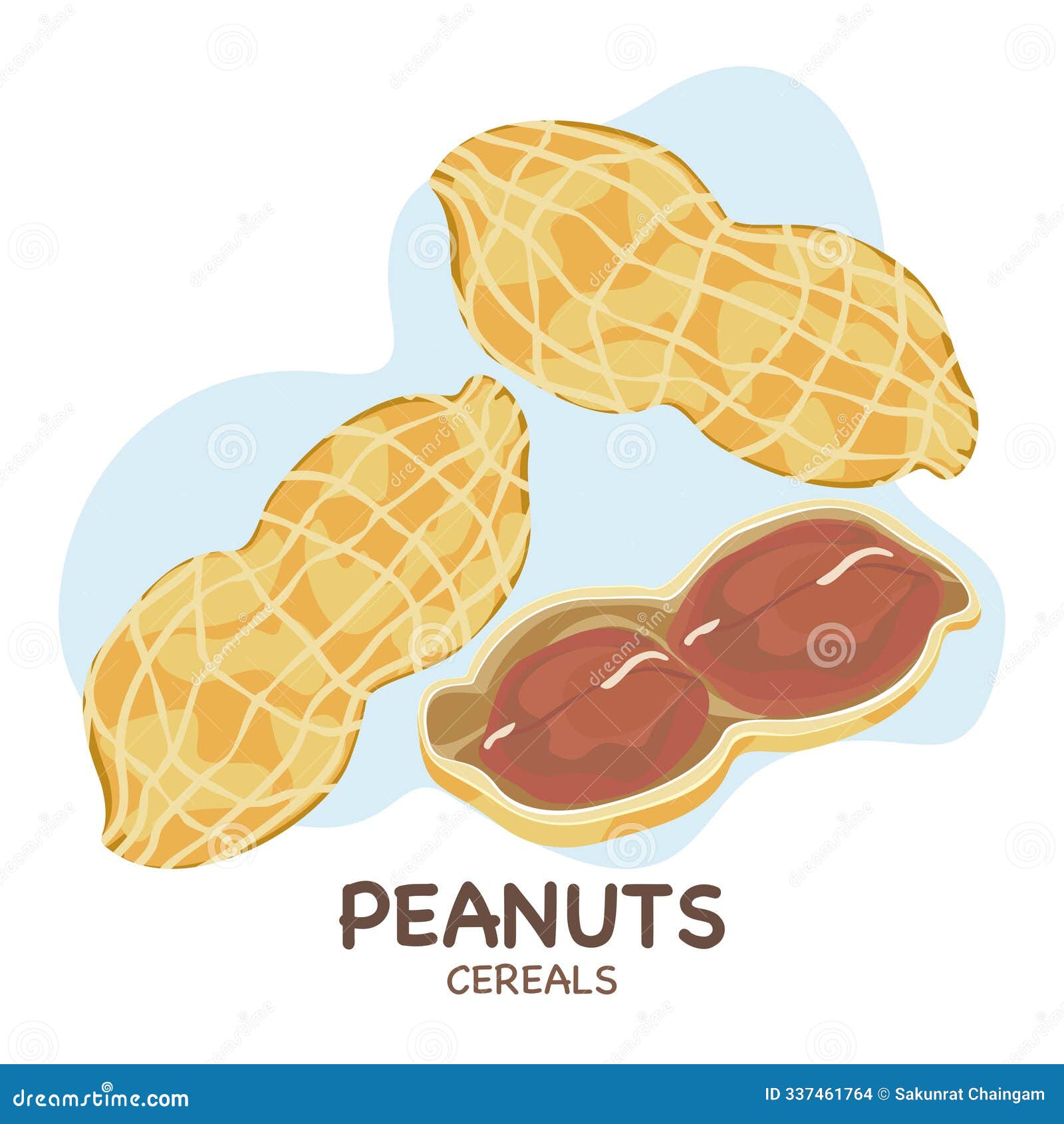 Peanuts Vector Illustration. Hand Drawn Print. Icon Design ...