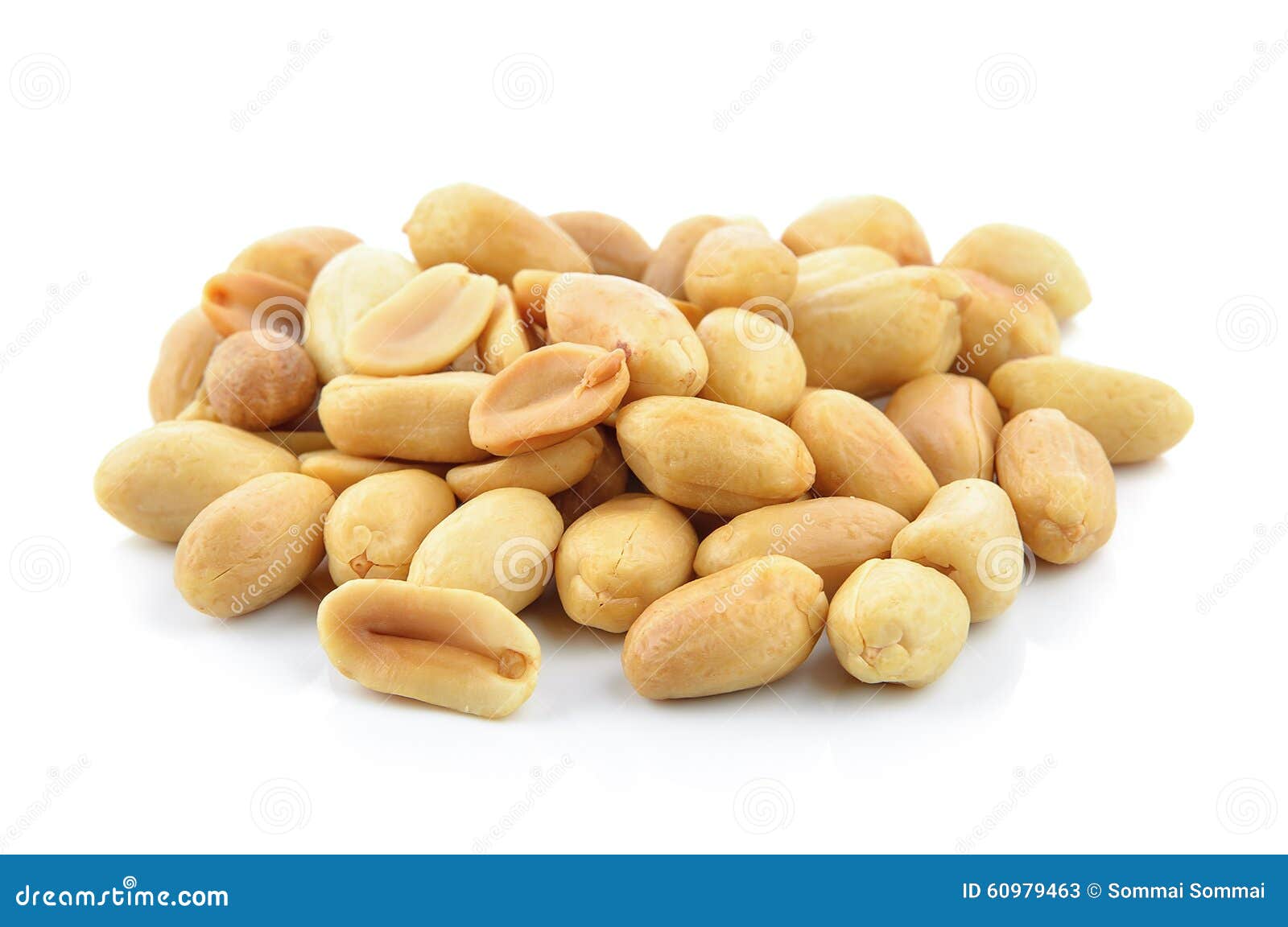 Peanuts On White Background - Isolated Royalty-Free Stock Photo ...
