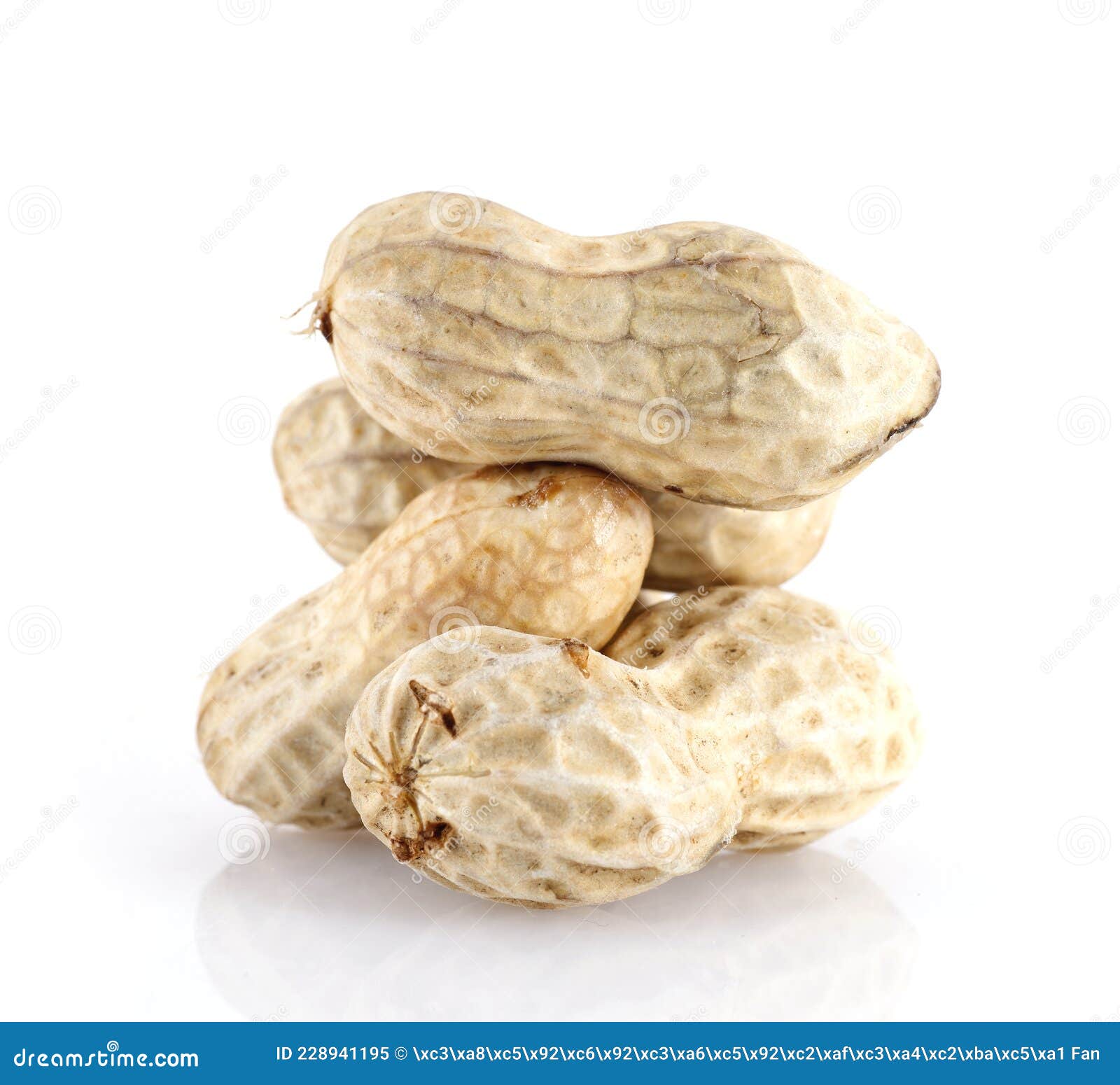 Peanuts on the White Background Stock Image - Image of fruit, peanuts ...