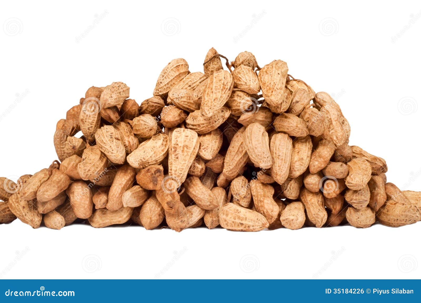 Peanuts on white. stock photo. Image of cross, copy, color - 35184226