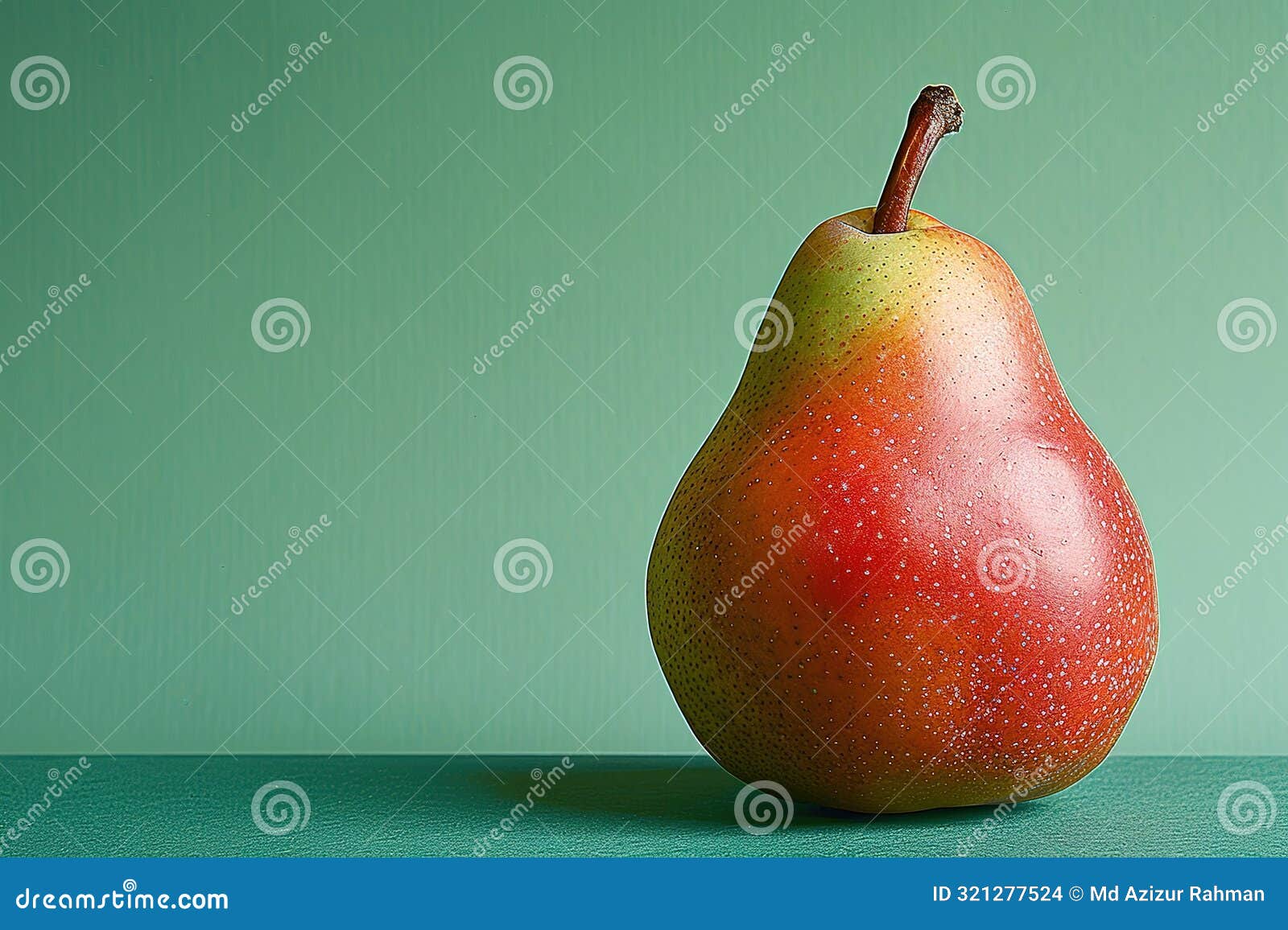 A Pear Against a Green Screen Background Creates an Elegant and ...