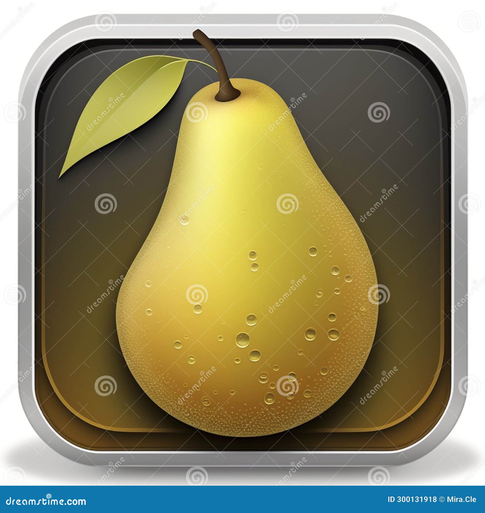 Pear App Icon Created with Generative AI Technology Stock Photo ...